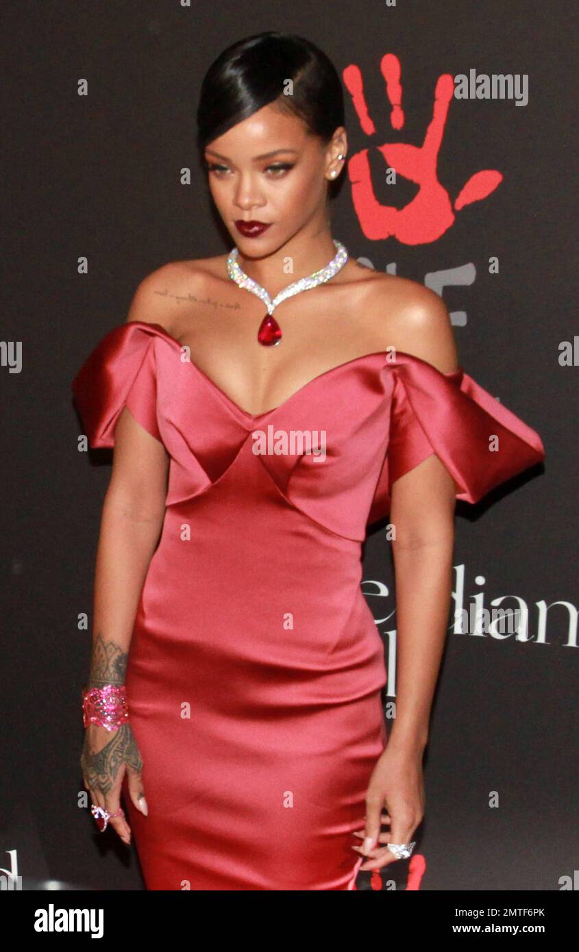 Rihanna attending the 1st Annual Diamond Ball benefitting the Clara ...