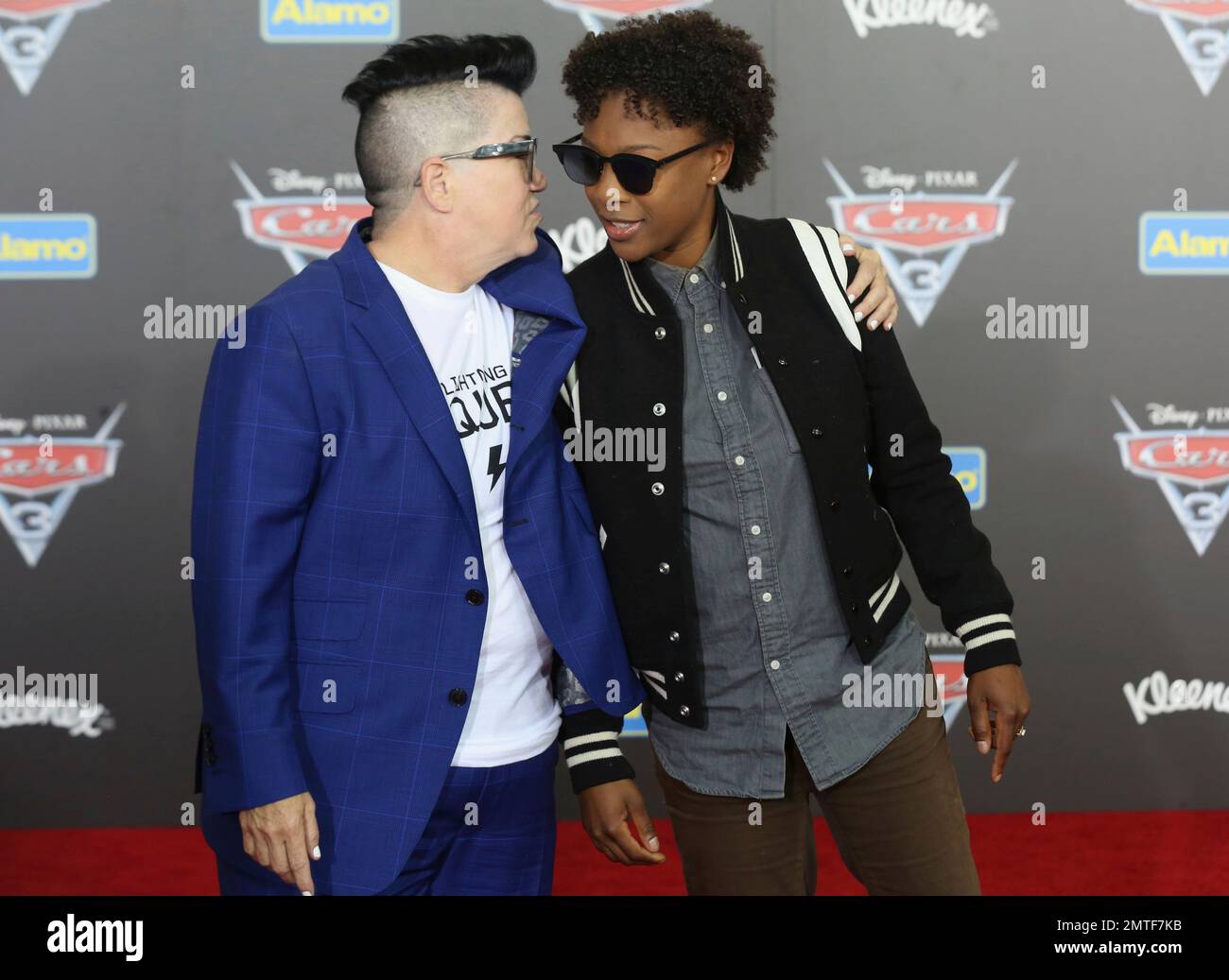 Lea Delaria, left, and Samira Wiley arrive at the LA Premiere of "Cars ...