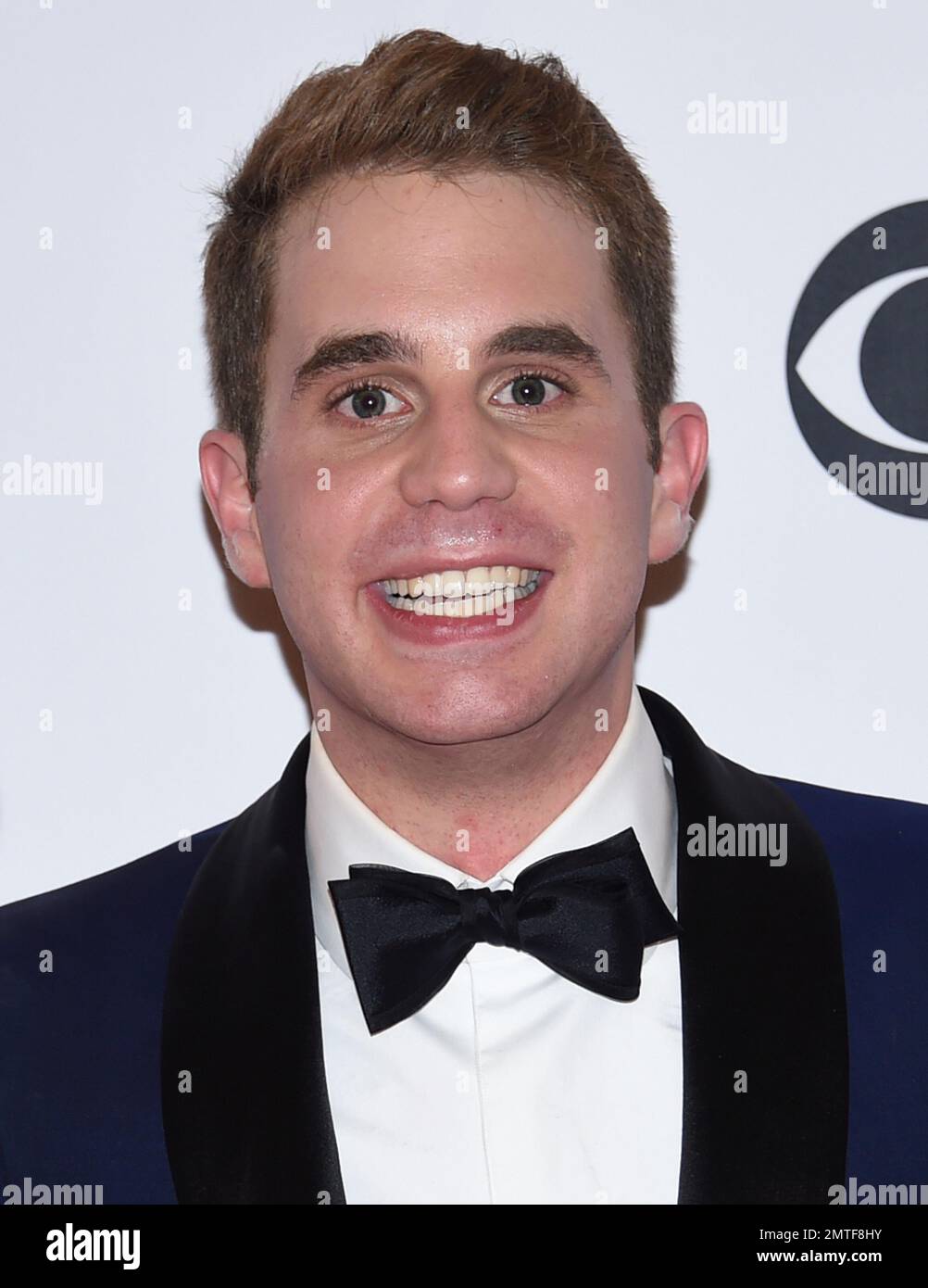 Ben Platt poses in the press room with the award for best performance ...