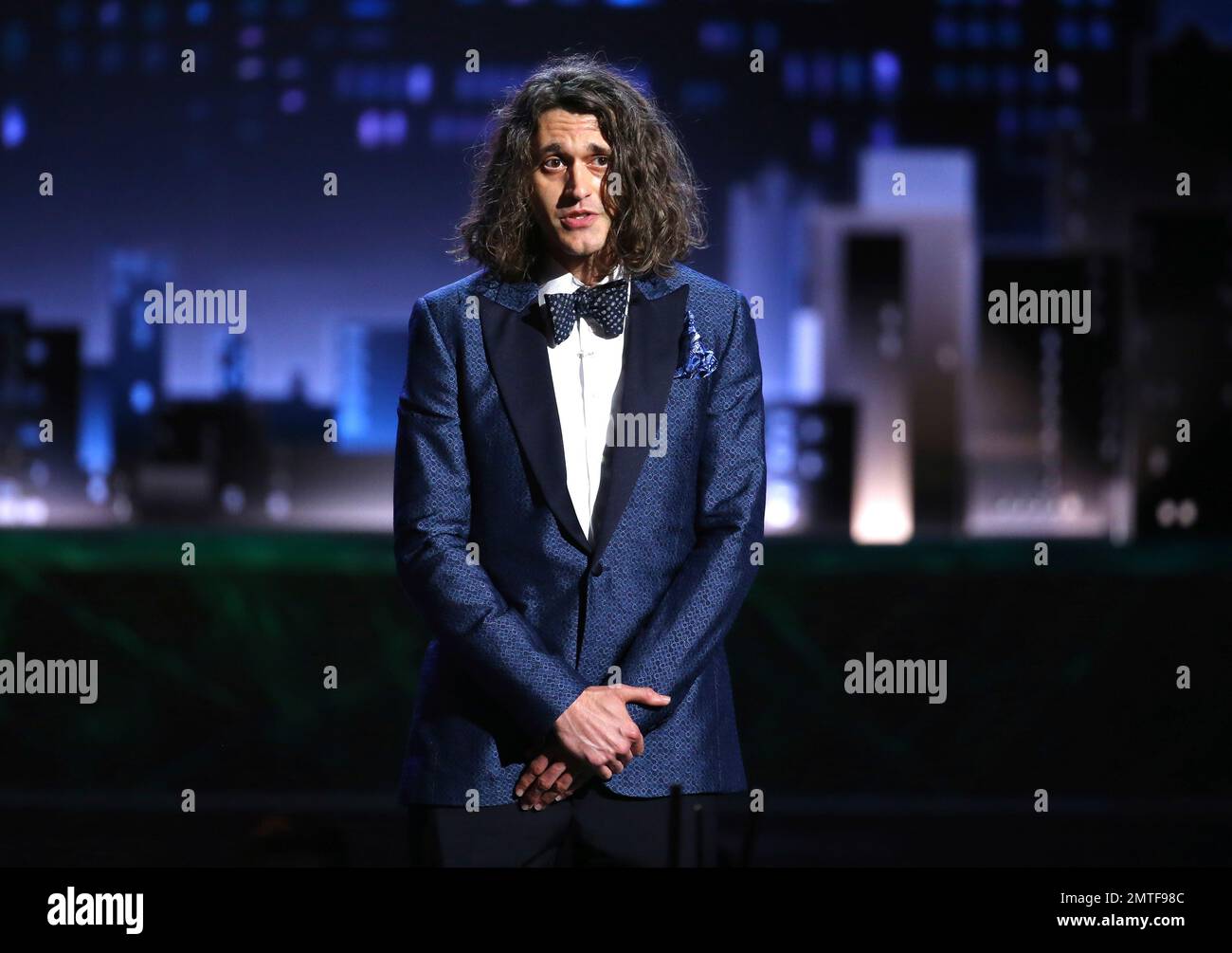 Lucas Hnath speaks at the 71st annual Tony Awards on Sunday, June 11 ...