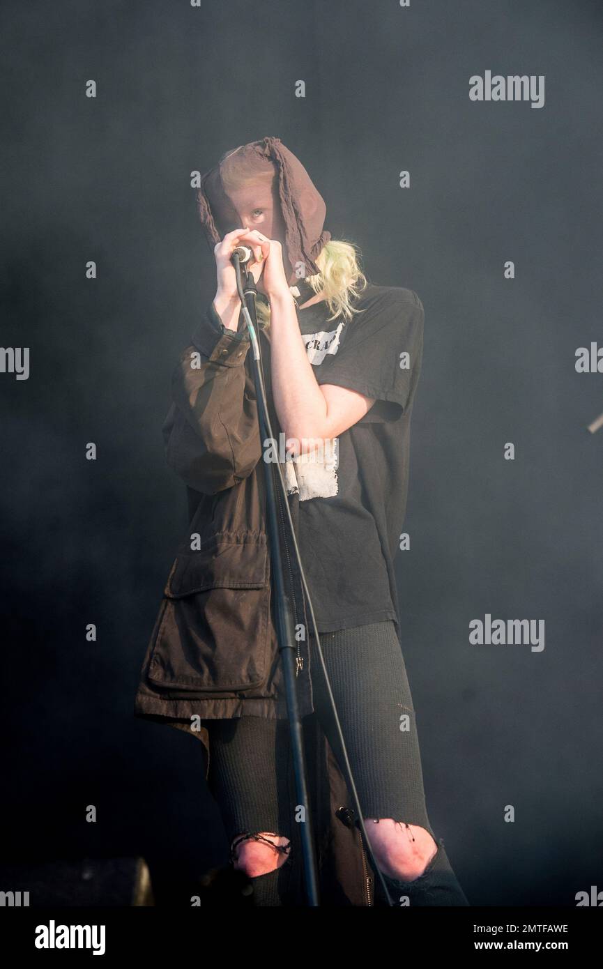 Edith Frances of Crystal Castles performs at the Bonnaroo Music and ...