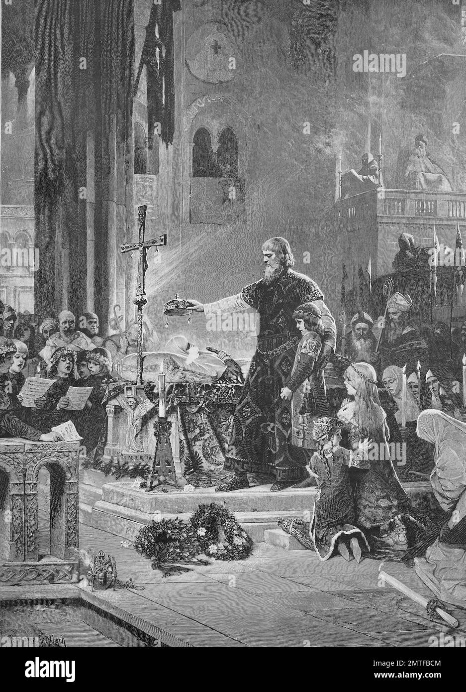 Coronation of the holy Elizabeth Stock Photo - Alamy