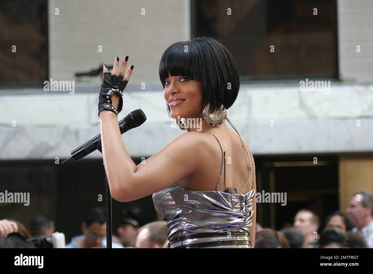 Rihanna performs live on the "Today Show" on NBC in promotion of her ...