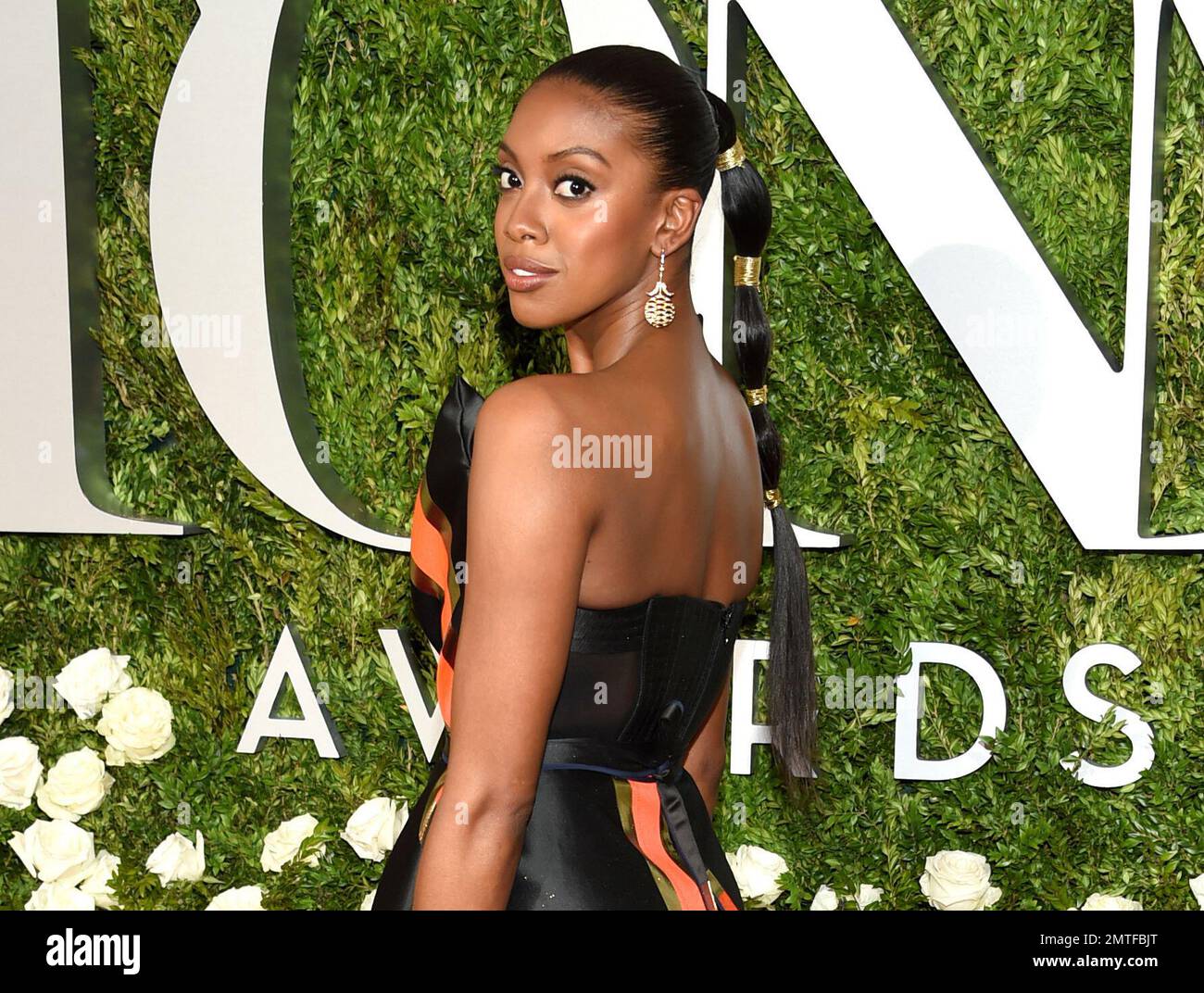 Condola Rashad arrives at the 71st annual Tony Awards at Radio City ...