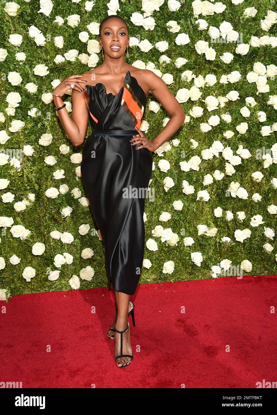 Condola Rashad arrives at the 71st annual Tony Awards at Radio City ...