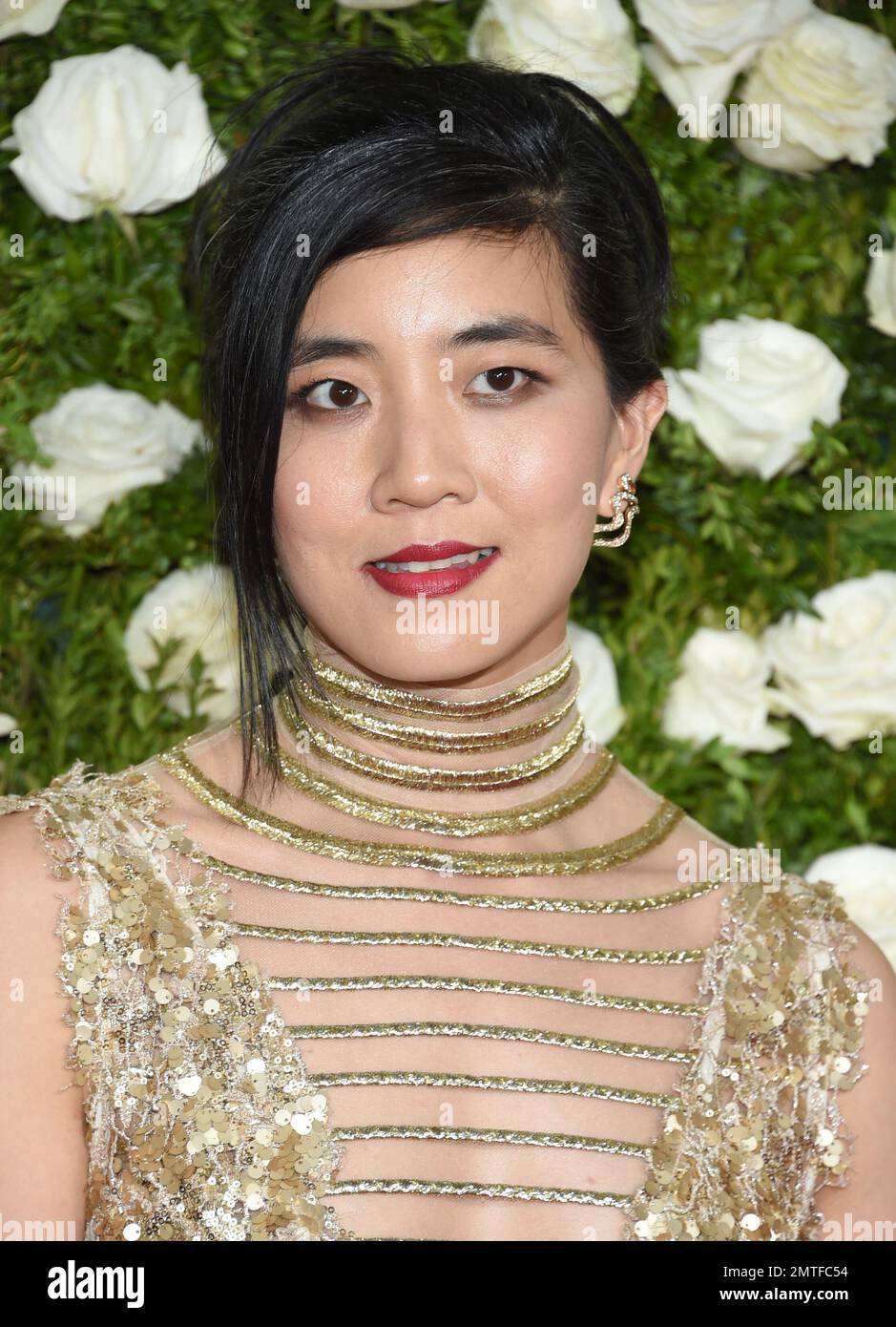 Mimi Lien arrives at the 71st annual Tony Awards at Radio City Music ...