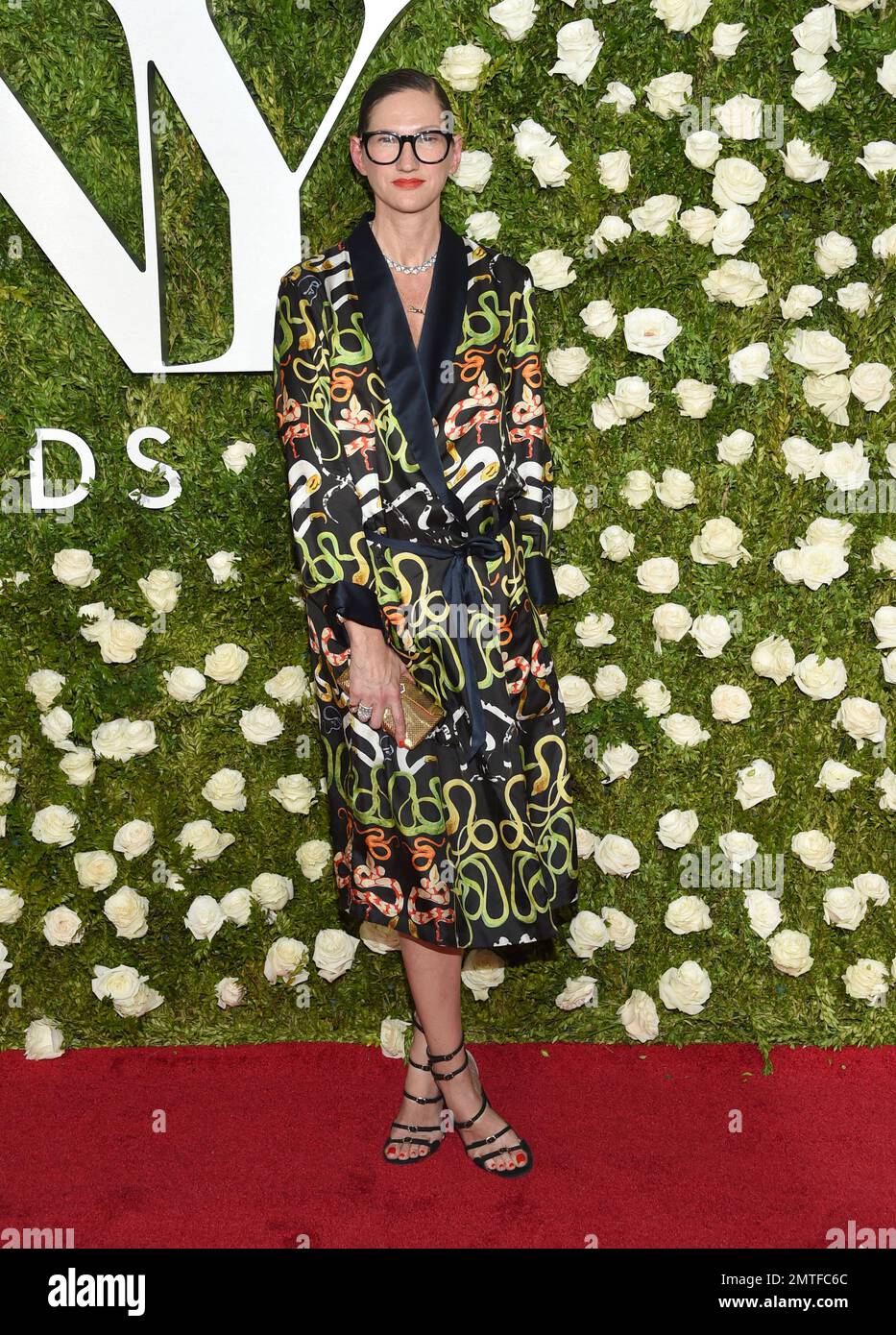 Jenna Lyons arrives at the 71st annual Tony Awards at Radio City Music ...