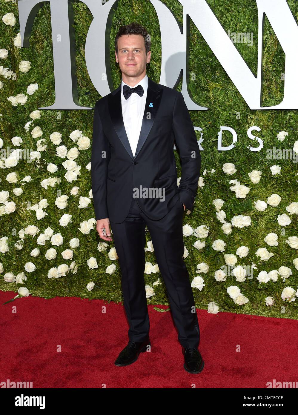 Jonathan Groff arrives at the 71st annual Tony Awards at Radio City ...