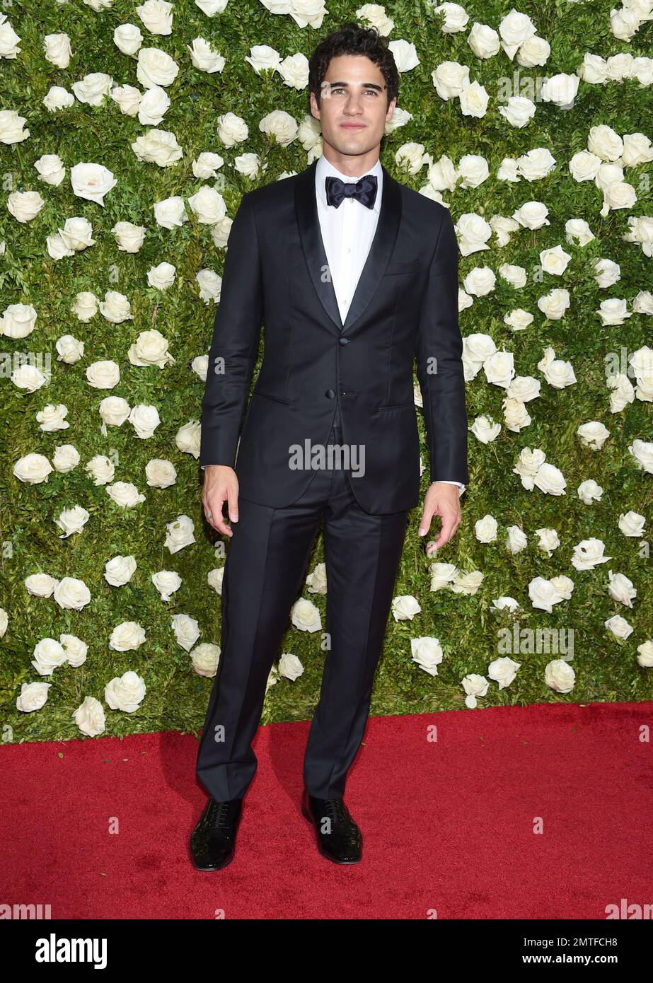 Darren Criss arrives at the 71st annual Tony Awards at Radio City Music ...