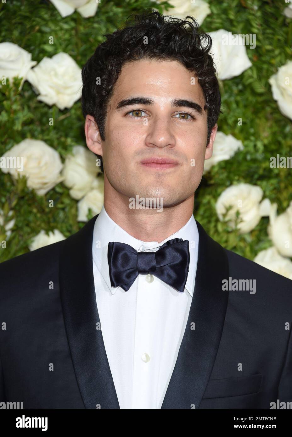 Darren Criss arrives at the 71st annual Tony Awards at Radio City Music ...