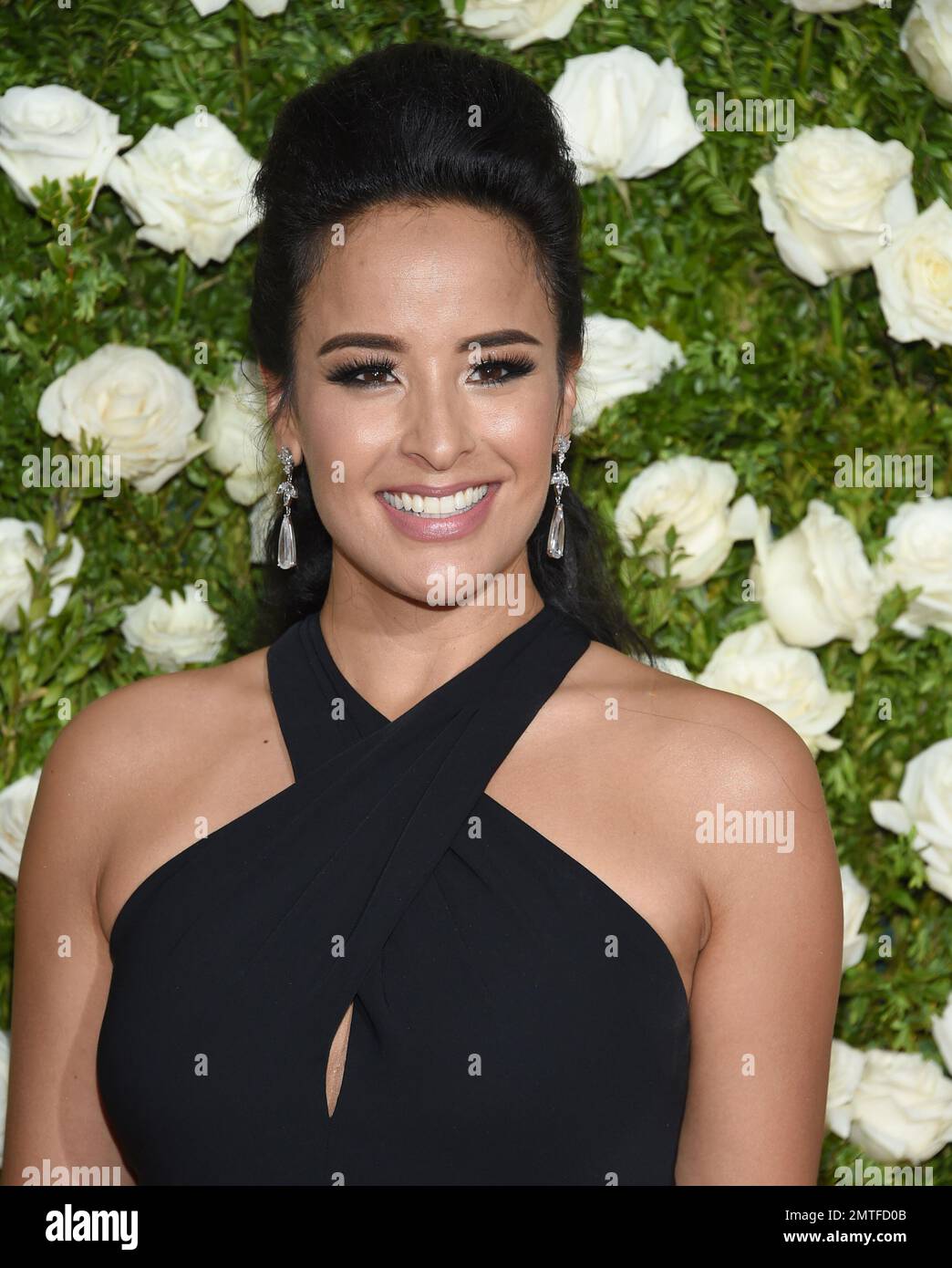 Courtney Reed arrives at the 71st annual Tony Awards at Radio City ...
