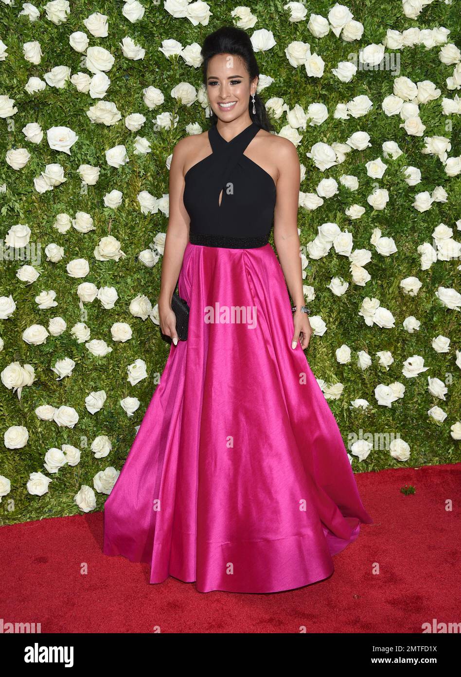 Courtney Reed arrives at the 71st annual Tony Awards at Radio City ...