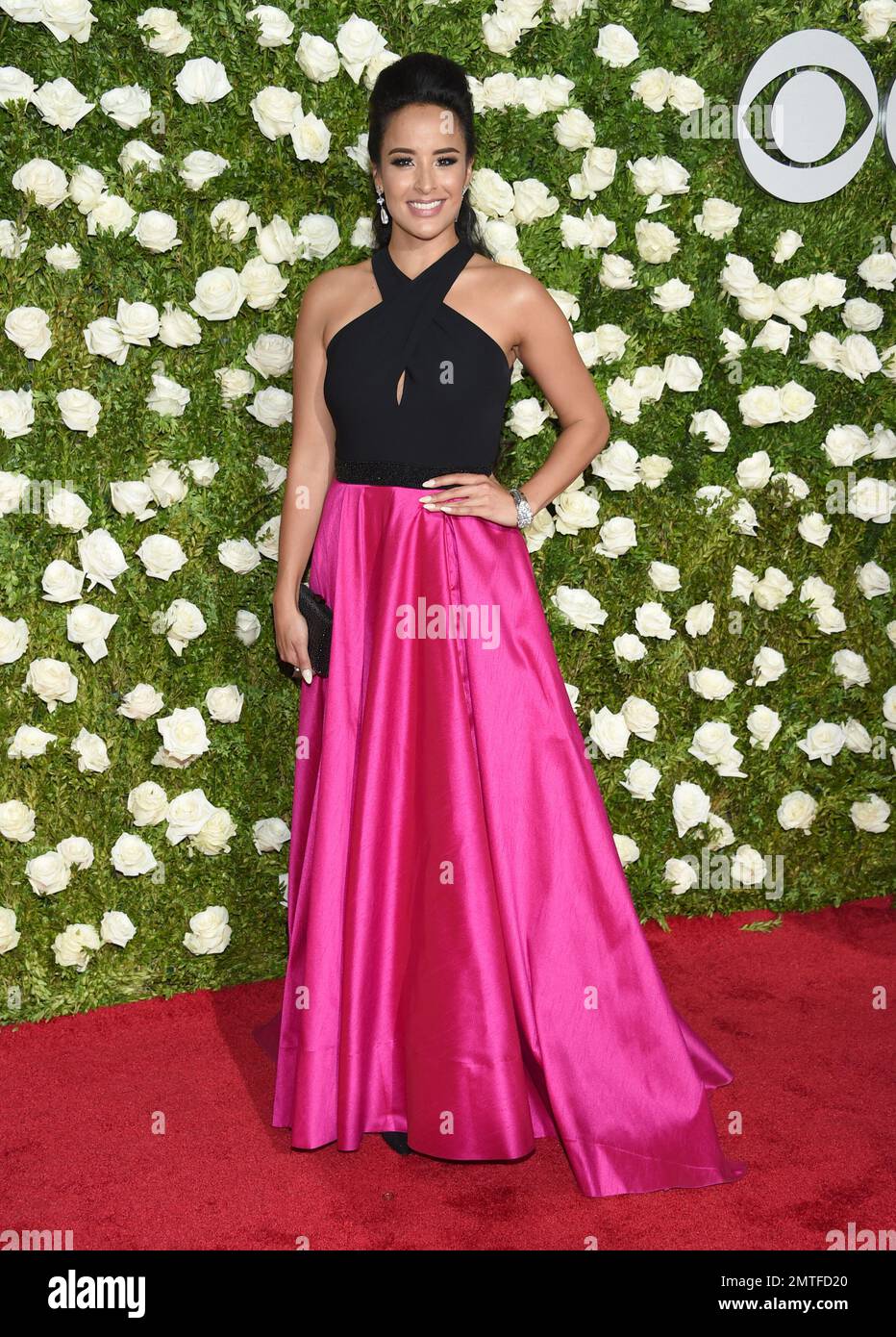 Courtney Reed arrives at the 71st annual Tony Awards at Radio City ...