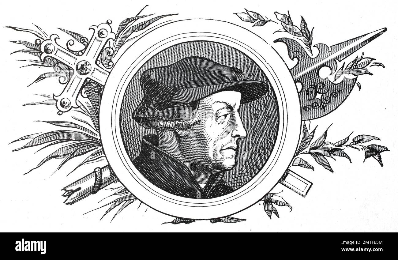 Huldrych Zwingli or Ulrich Zwingli, 1484 - 1531, was a leader of the ...