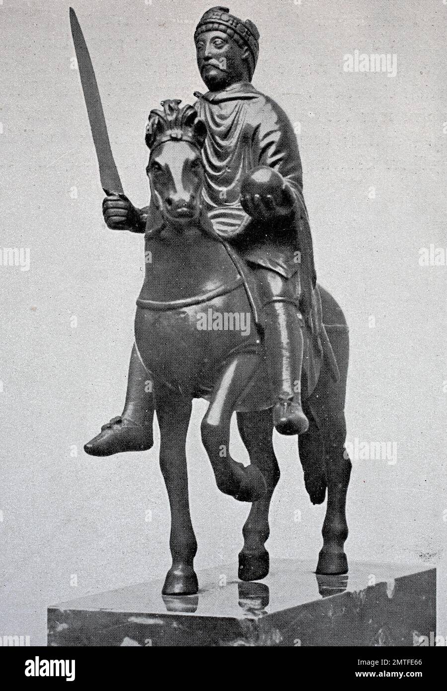 Equestrian statue of Charlemagne, also known as Charles the Great Stock ...