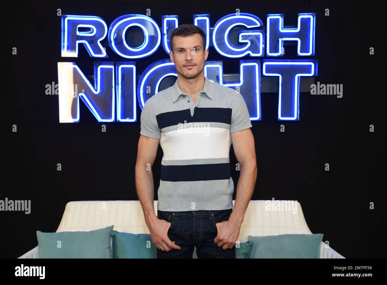 Actor Ryan Cooper participates in the "Rough Night" cast photo call at ...