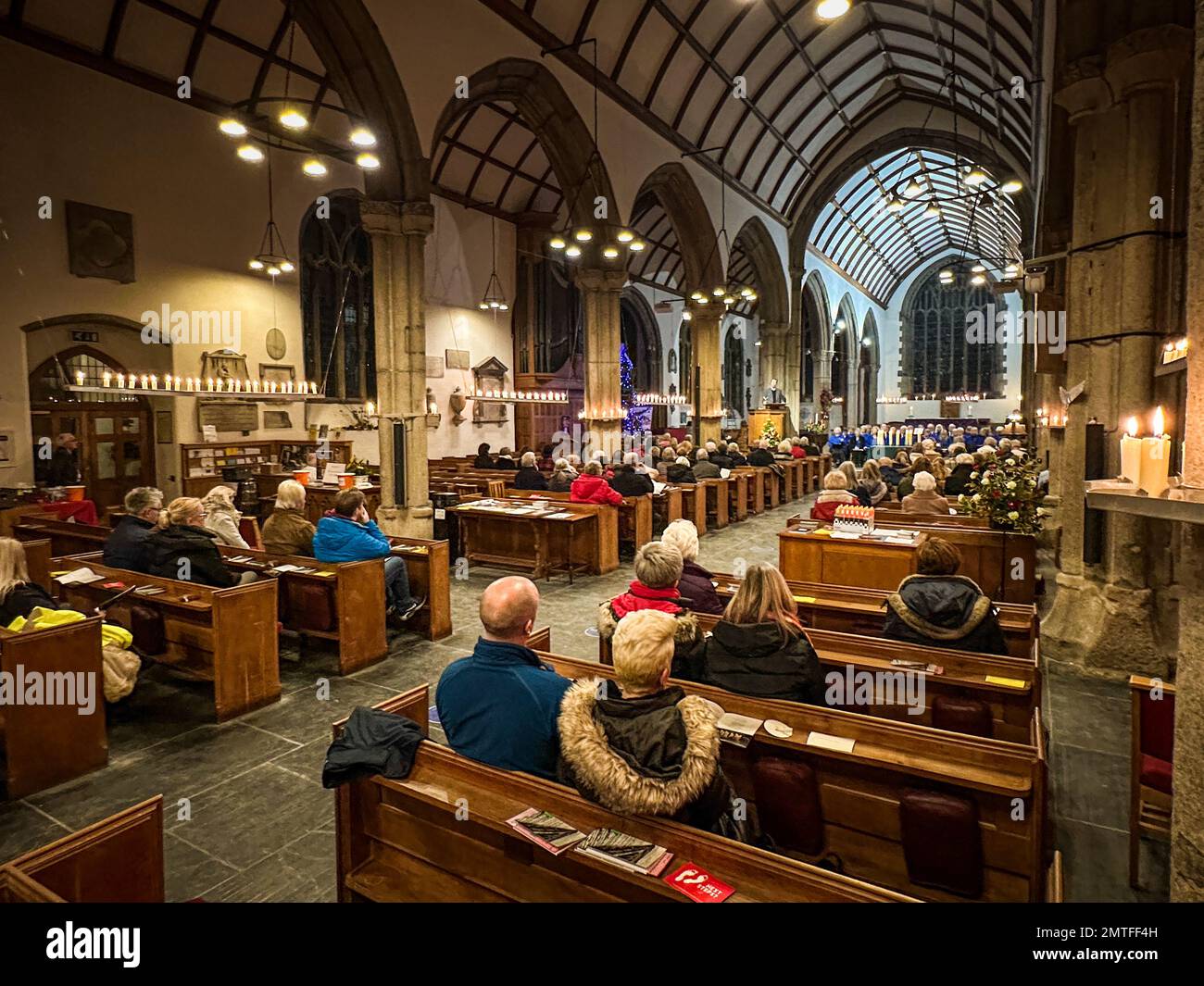 Interior of The Minster Church of St Andrew , Plymouth. Pic by Paul ...