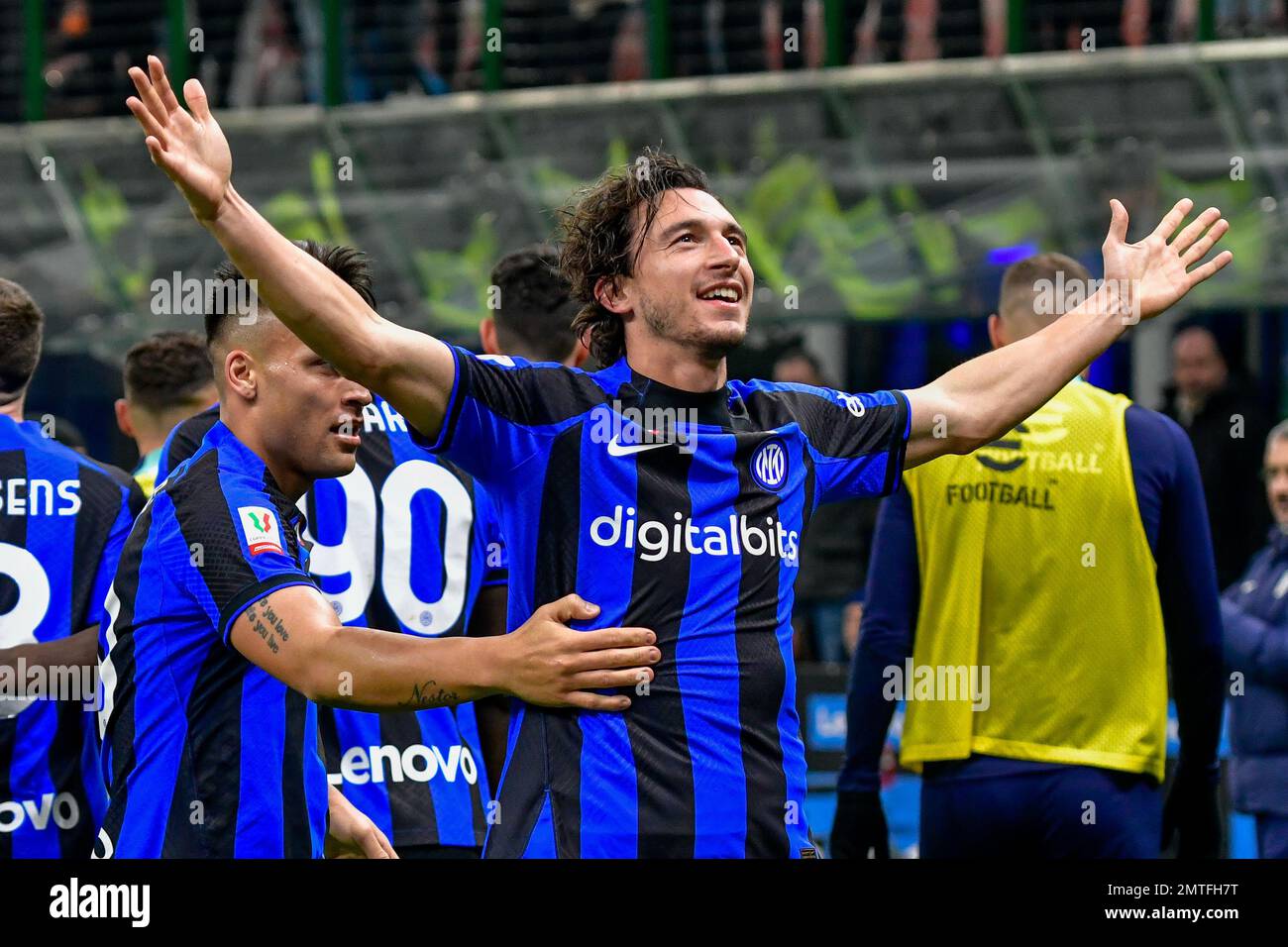Milano, Italy. 31st Jan, 2023. Matteo Darmian (36) of Inter scores for ...