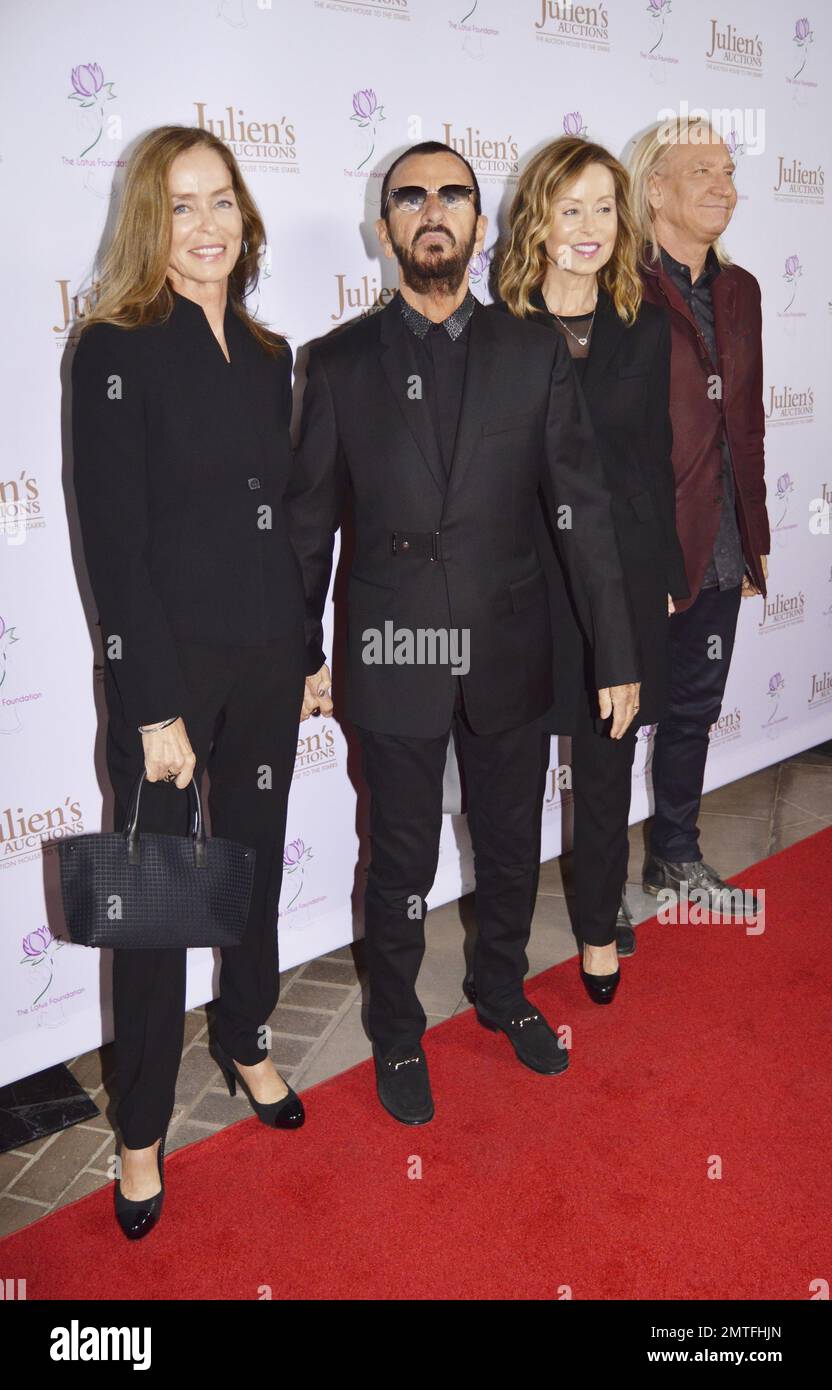 Barbara Bach, Ringo Starr, Majorie Bach and Joe Walsh at the Ringo ...