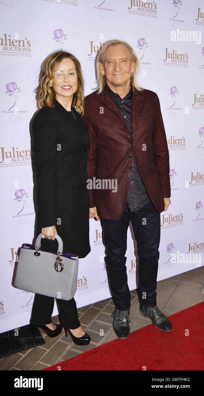 Marjorie Bach and Joe Walsh at the Ringo Starr and Barbara Bach Auction ...