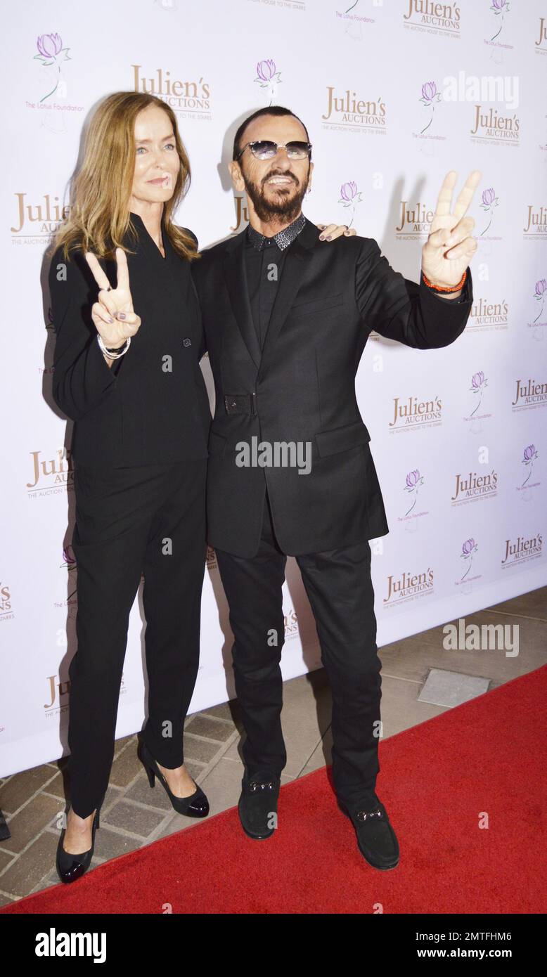 Barbara Bach and Ringo Starr at the Ringo Starr and Barbara Bach ...