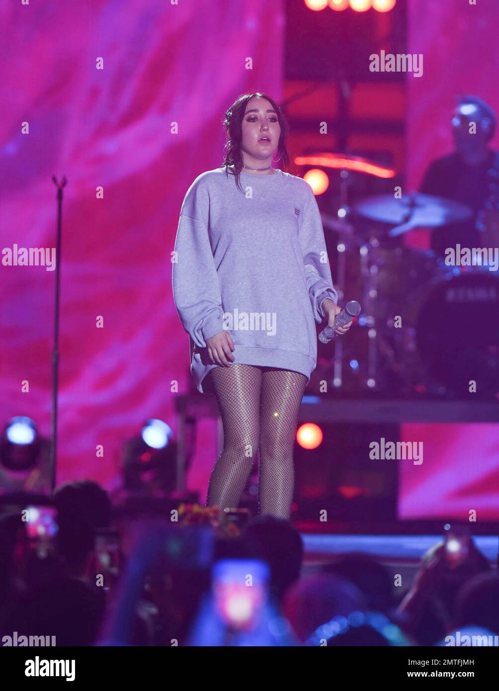 Noah Cyrus performs at the iHeartRadio Summer Pool Party at the ...