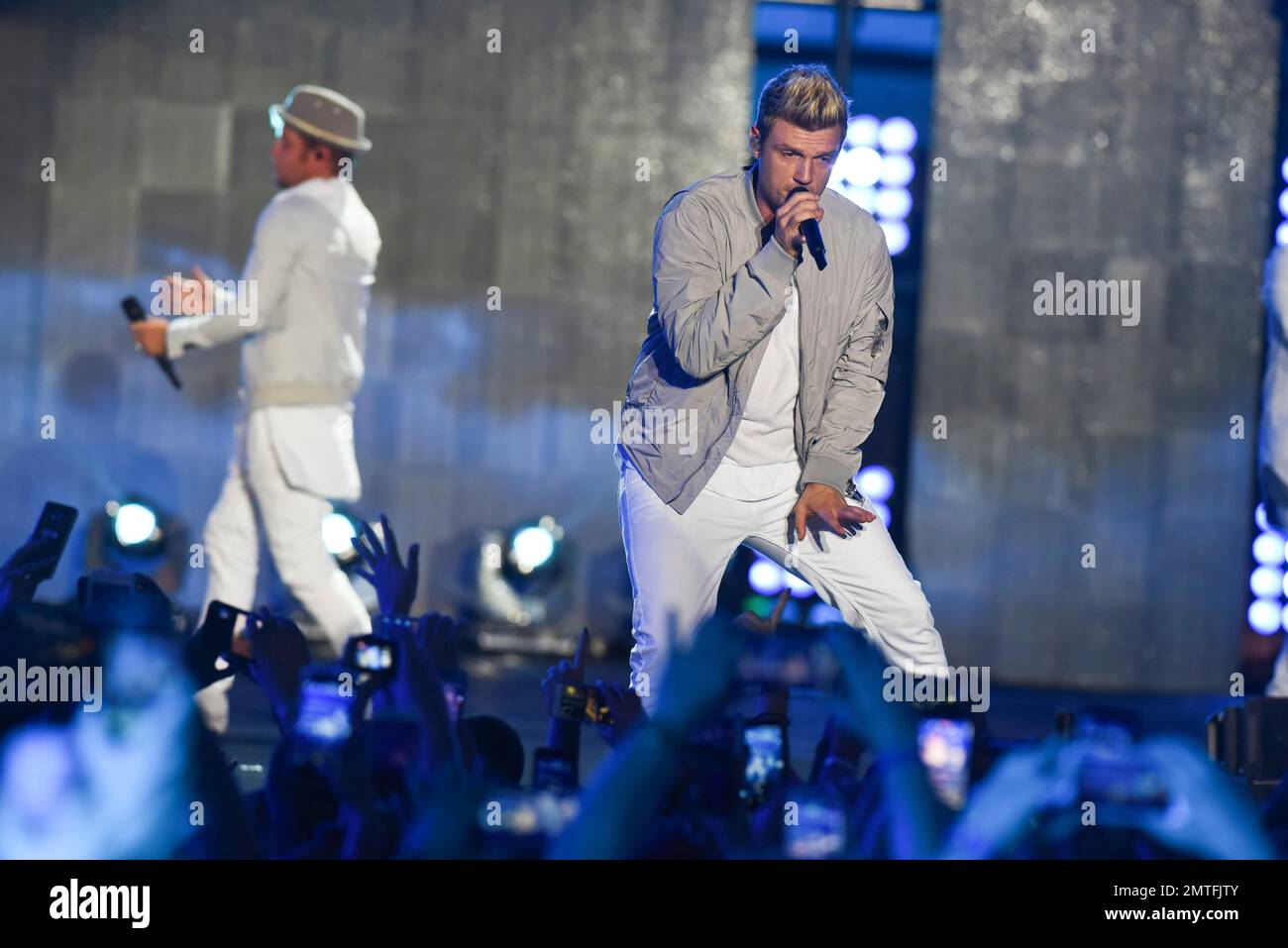 Nick Carter from Backstreet Boys performs at the iHeartRadio Summer ...