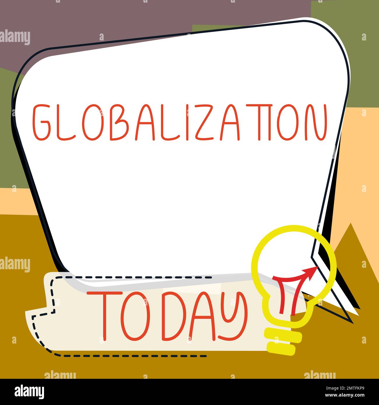 Text showing inspiration Globalization. Concept meaning development of ...