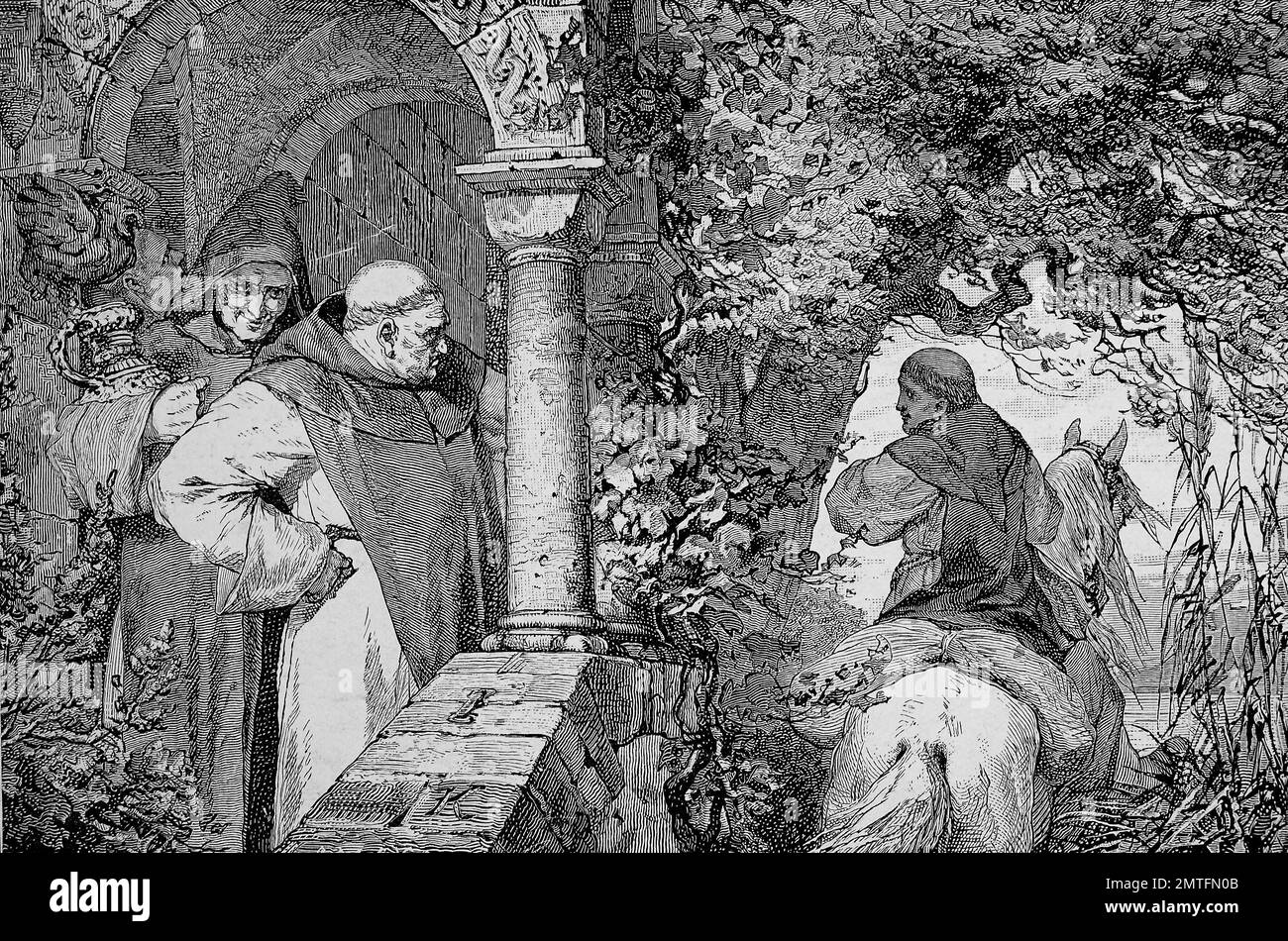 Ekkehard II. von Nellenburg, 1088, and the monks of the monastery ...