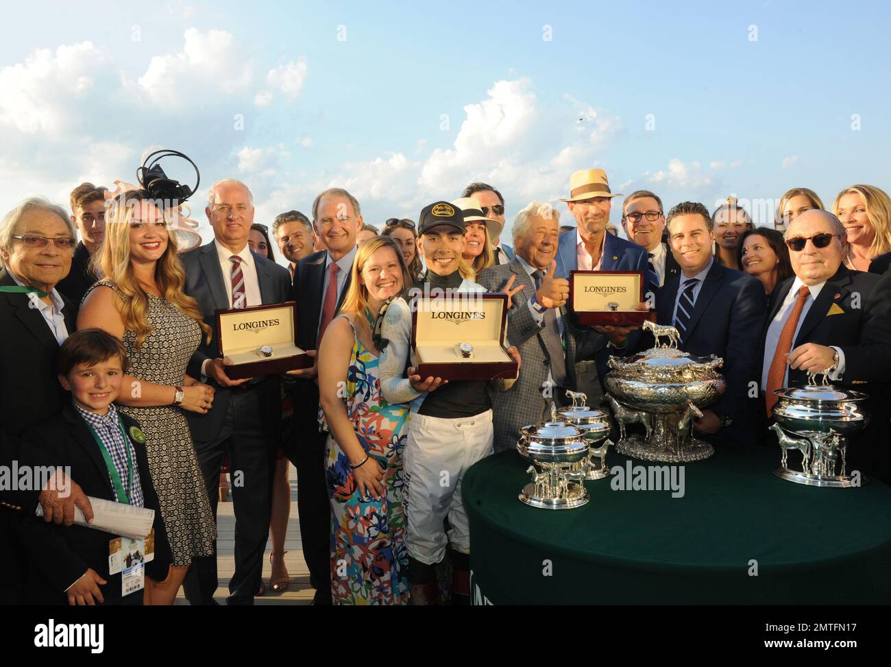 IMAGE DISTRIBUTED FOR LONGINES - Kristina Welling, second left ...