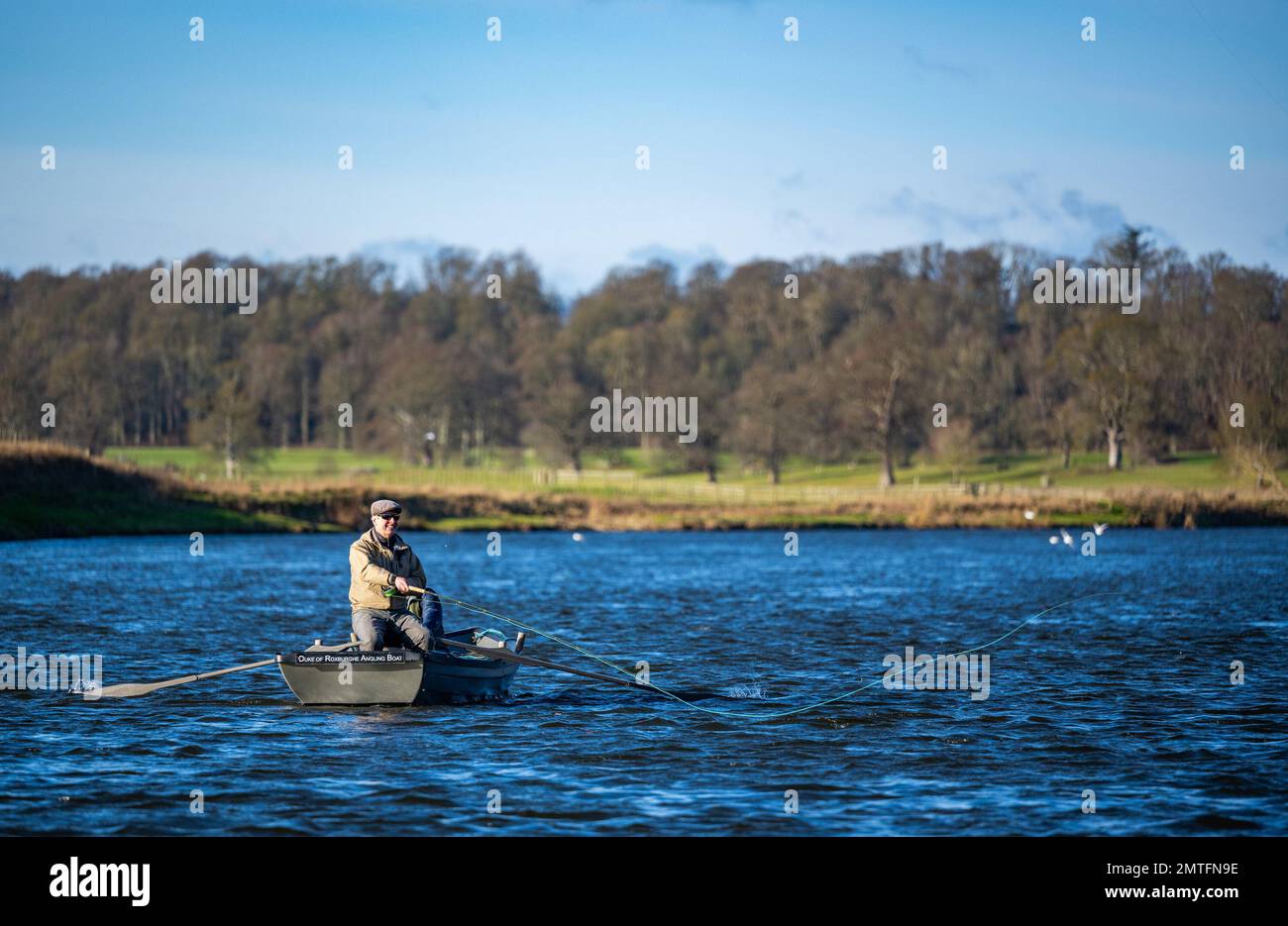 Kelso, River Tweed, Scottish Borders, Scotland, UK. Official opening of ...