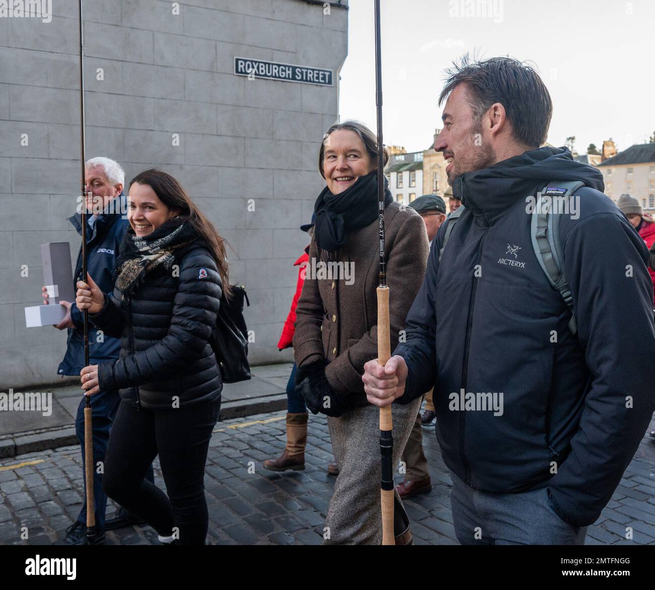 Kelso, River Tweed, Scottish Borders, Scotland, UK. Official opening of ...