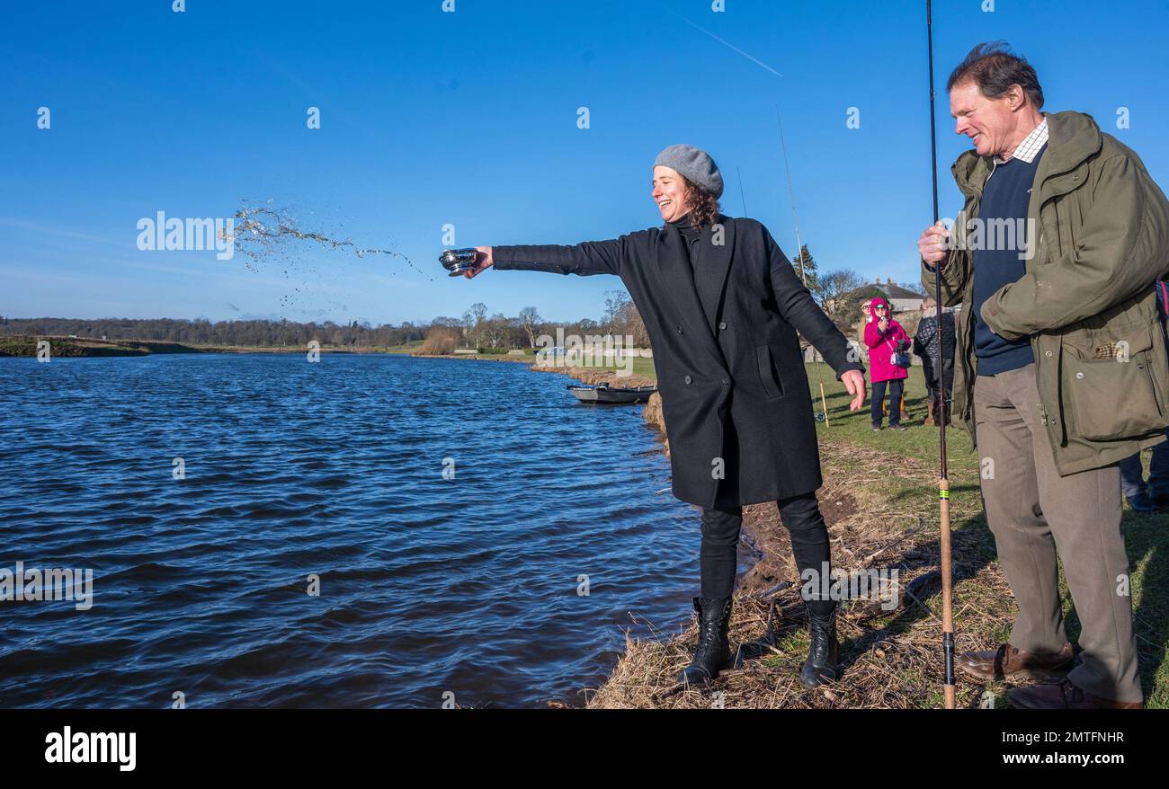 Kelso, River Tweed, Scottish Borders, Scotland, UK. Official opening of ...