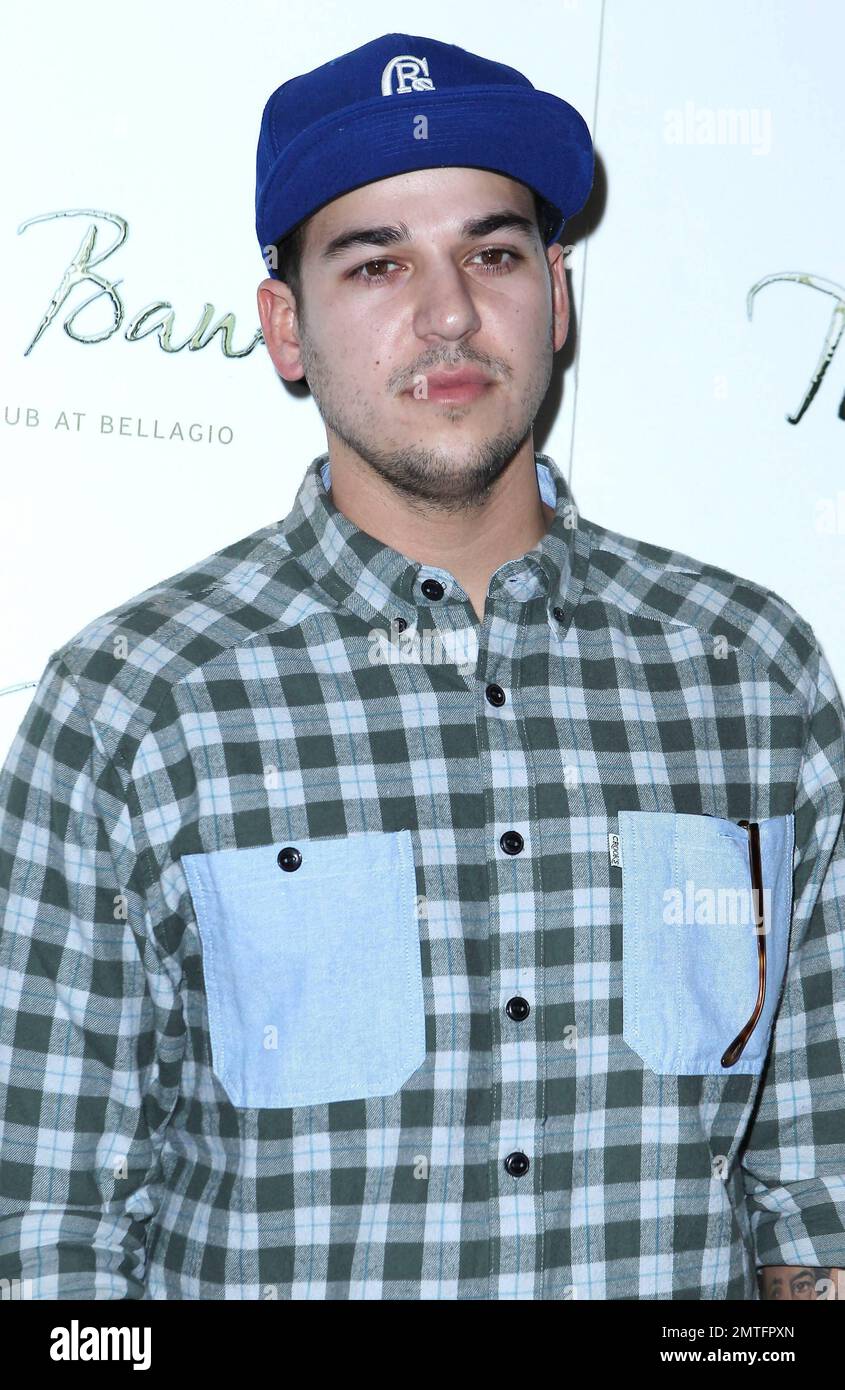 Rob Kardashian hosts a night at Bank Nightclub inside The Bellagio ...