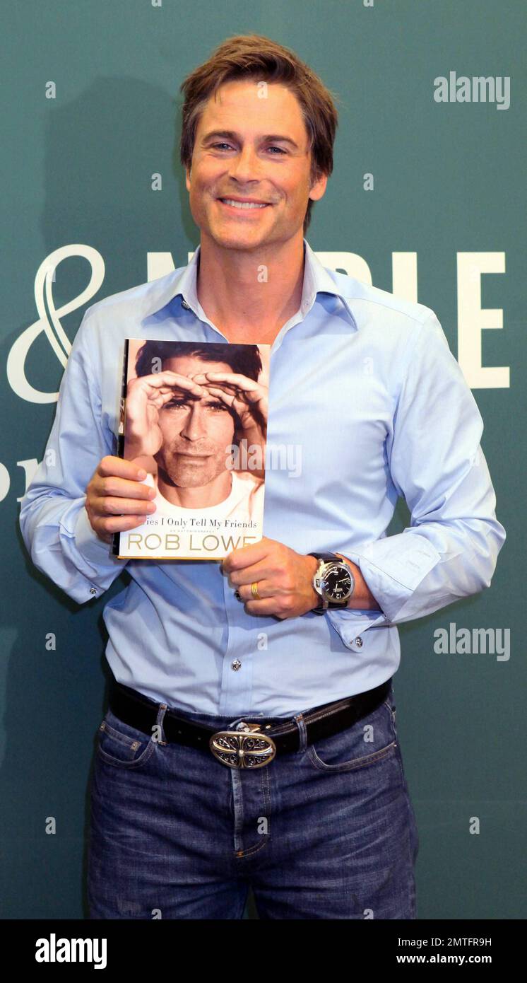 Rob Lowe at a book signing for his new autobiography "Stories I Only ...