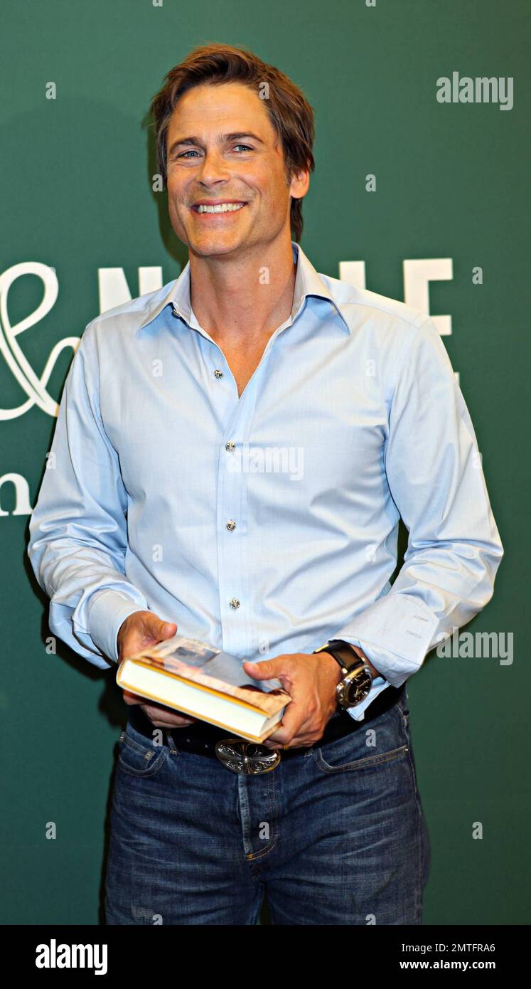 Rob Lowe at a book signing for his new autobiography "Stories I Only ...