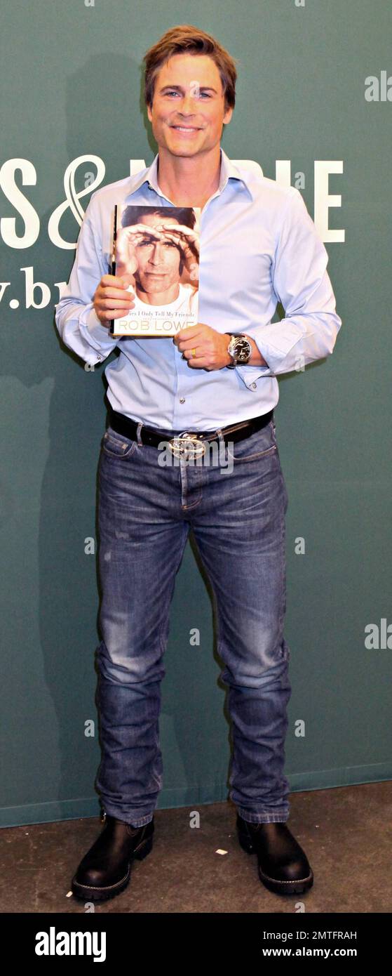 Rob Lowe at a book signing for his new autobiography "Stories I Only ...