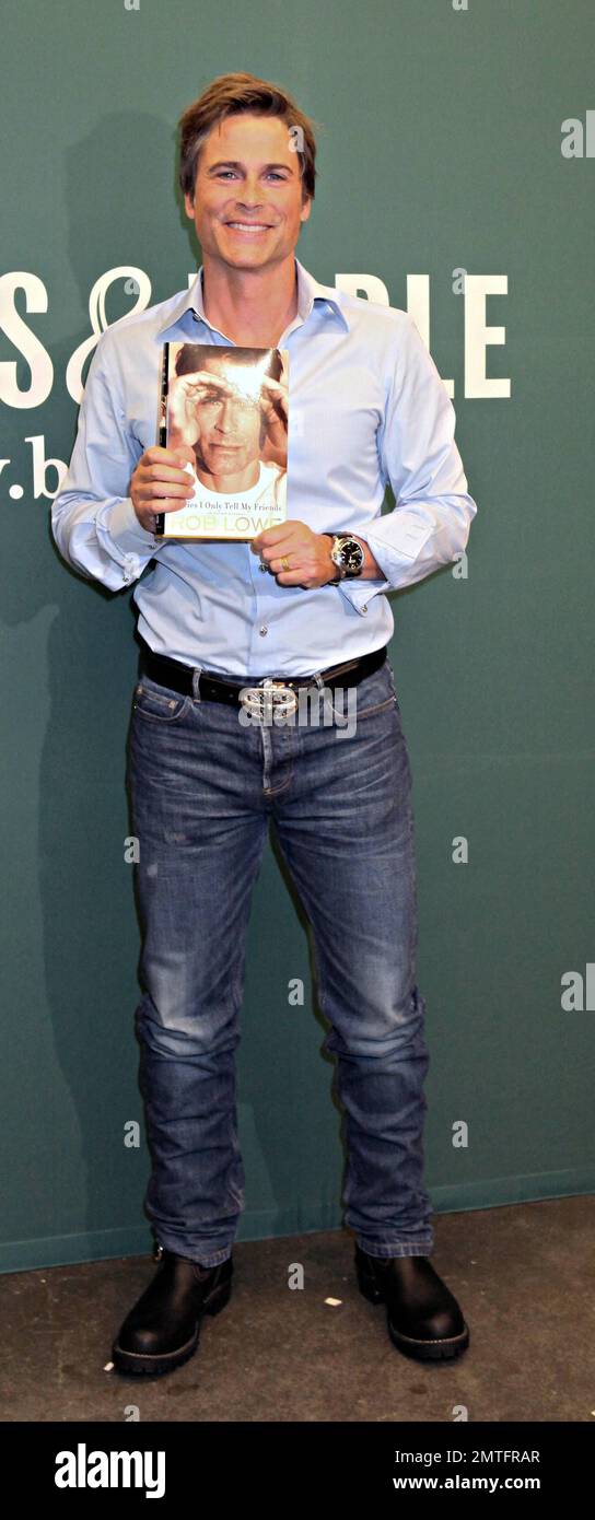 Rob Lowe at a book signing for his new autobiography "Stories I Only ...