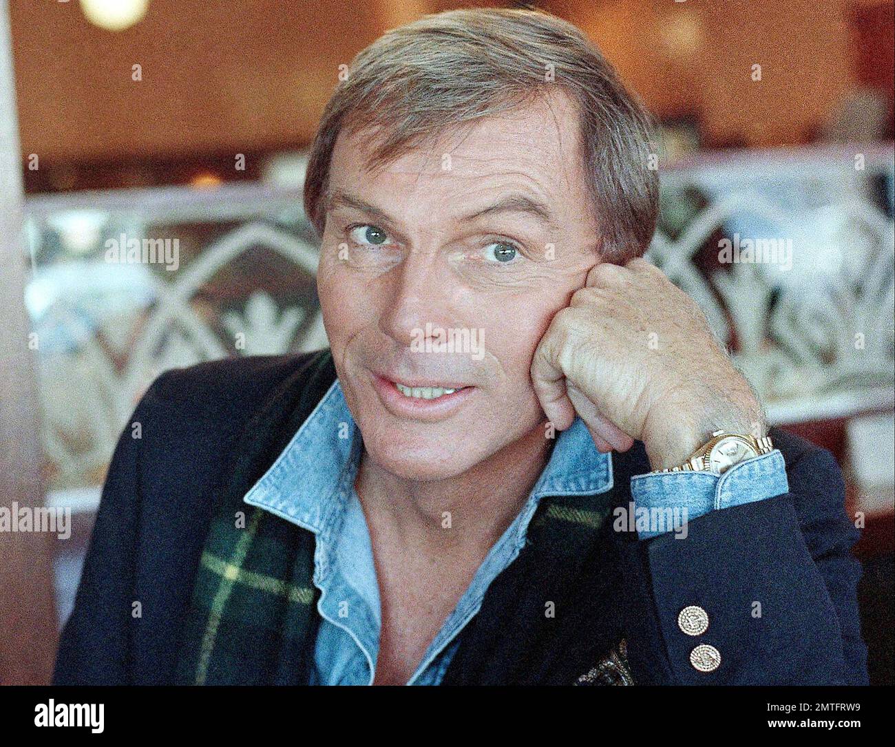 FILE - In this Dec. 11, 1985 file photo, Adam West poses for a photo in ...