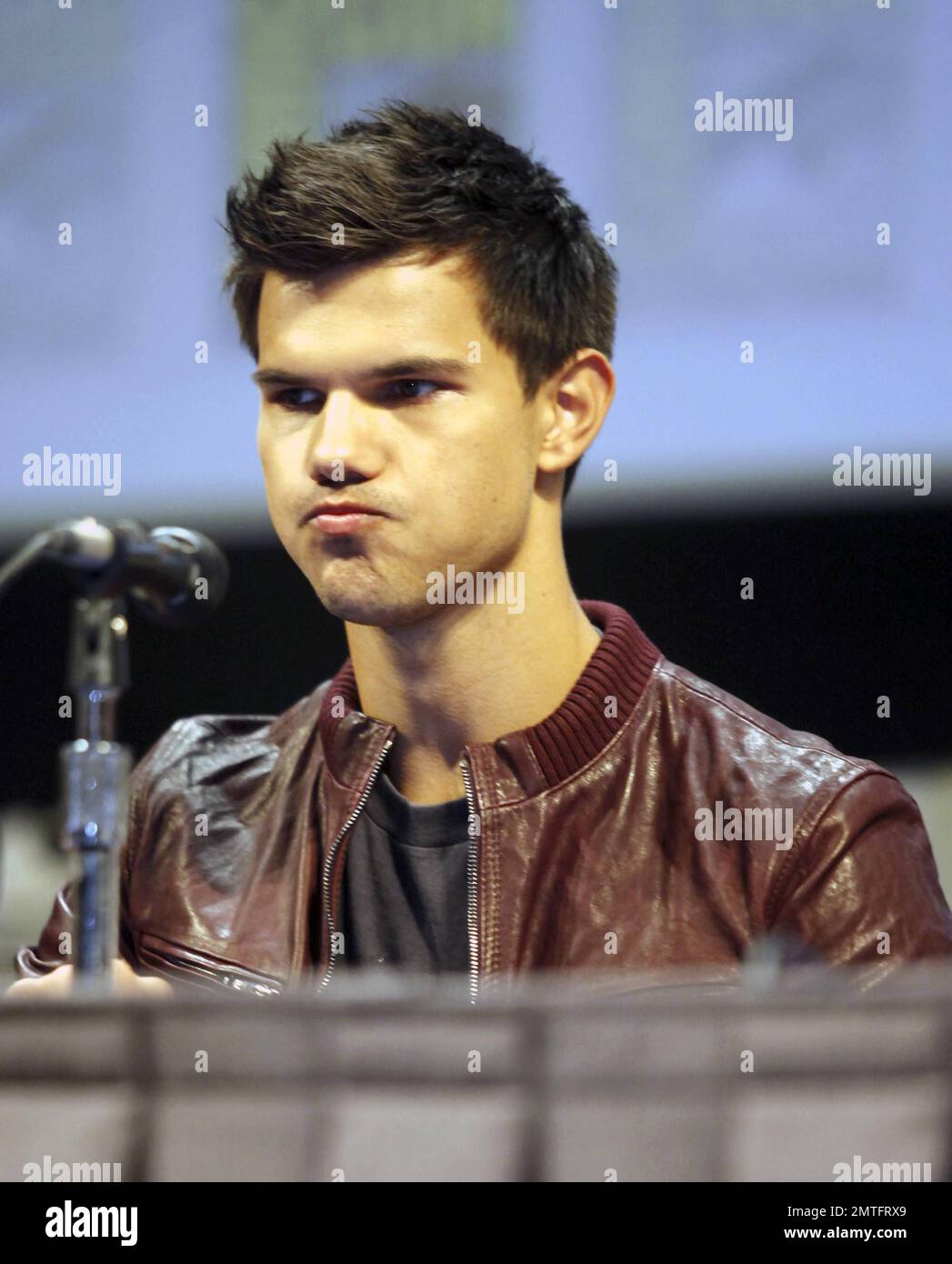Taylor lautner leather hi-res stock photography and images - Alamy