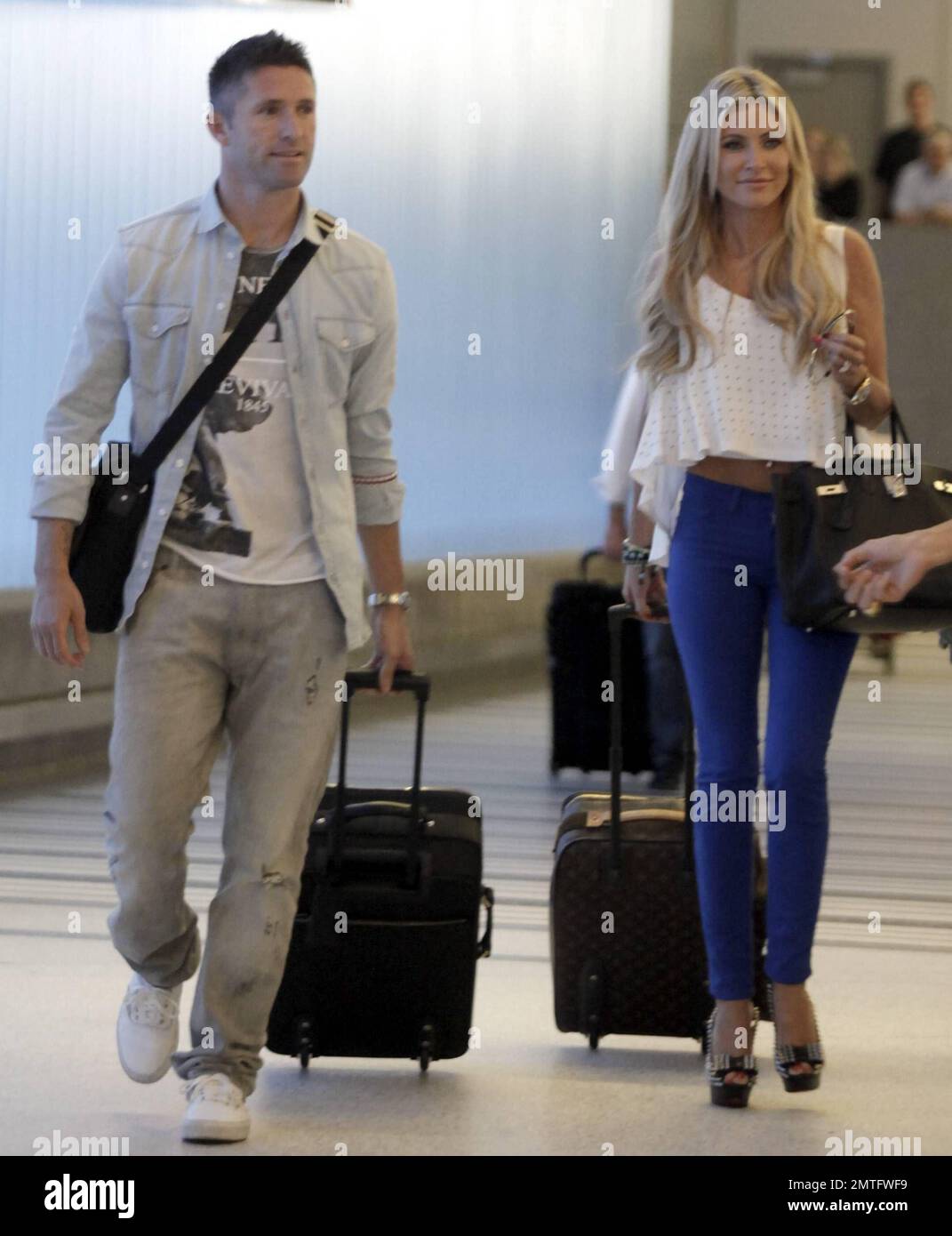 LA Galaxy recently signed Ireland's Robbie Keane and his beautiful wife ...