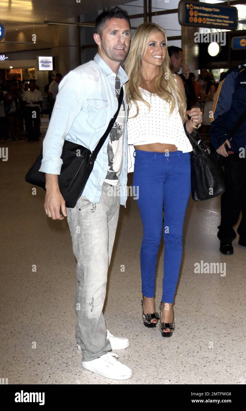 LA Galaxy recently signed Ireland's Robbie Keane and his beautiful wife ...