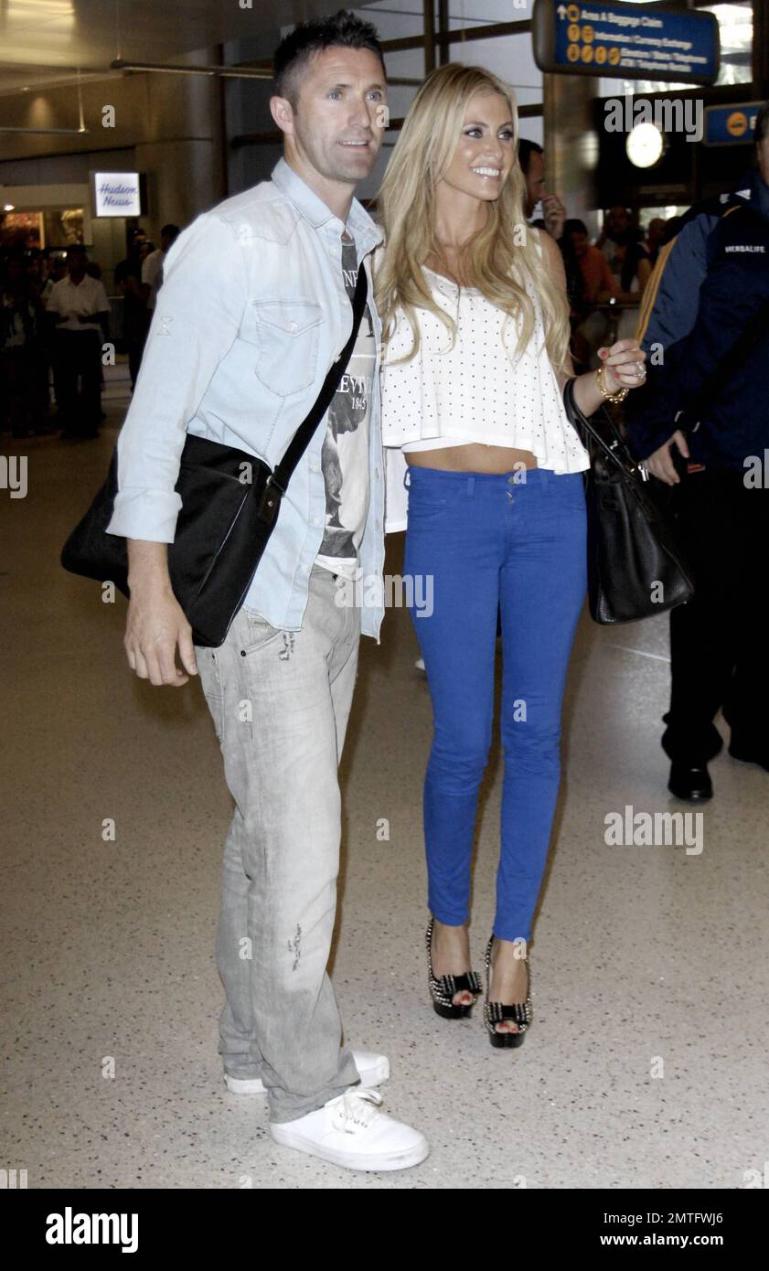 LA Galaxy recently signed Ireland's Robbie Keane and his beautiful wife ...