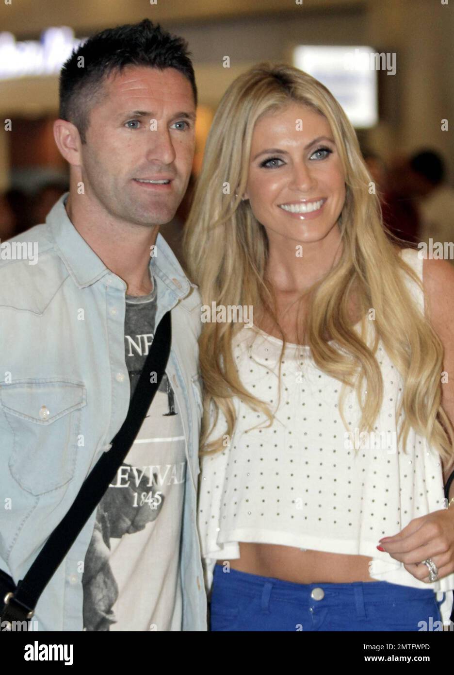 LA Galaxy recently signed Ireland's Robbie Keane and his beautiful wife ...