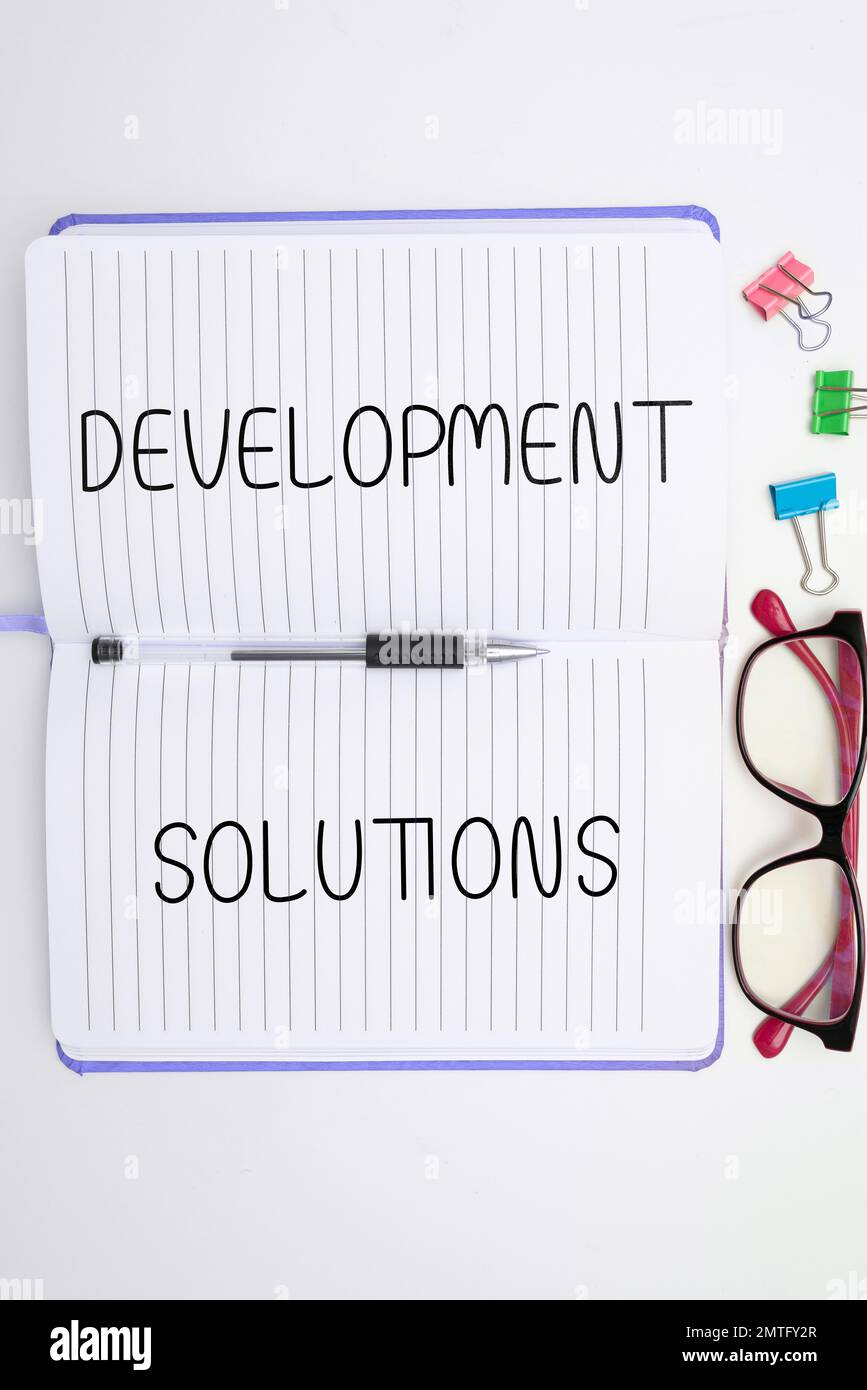 Conceptual display Development Solutions. Business showcase Efficient Planning based on the ...