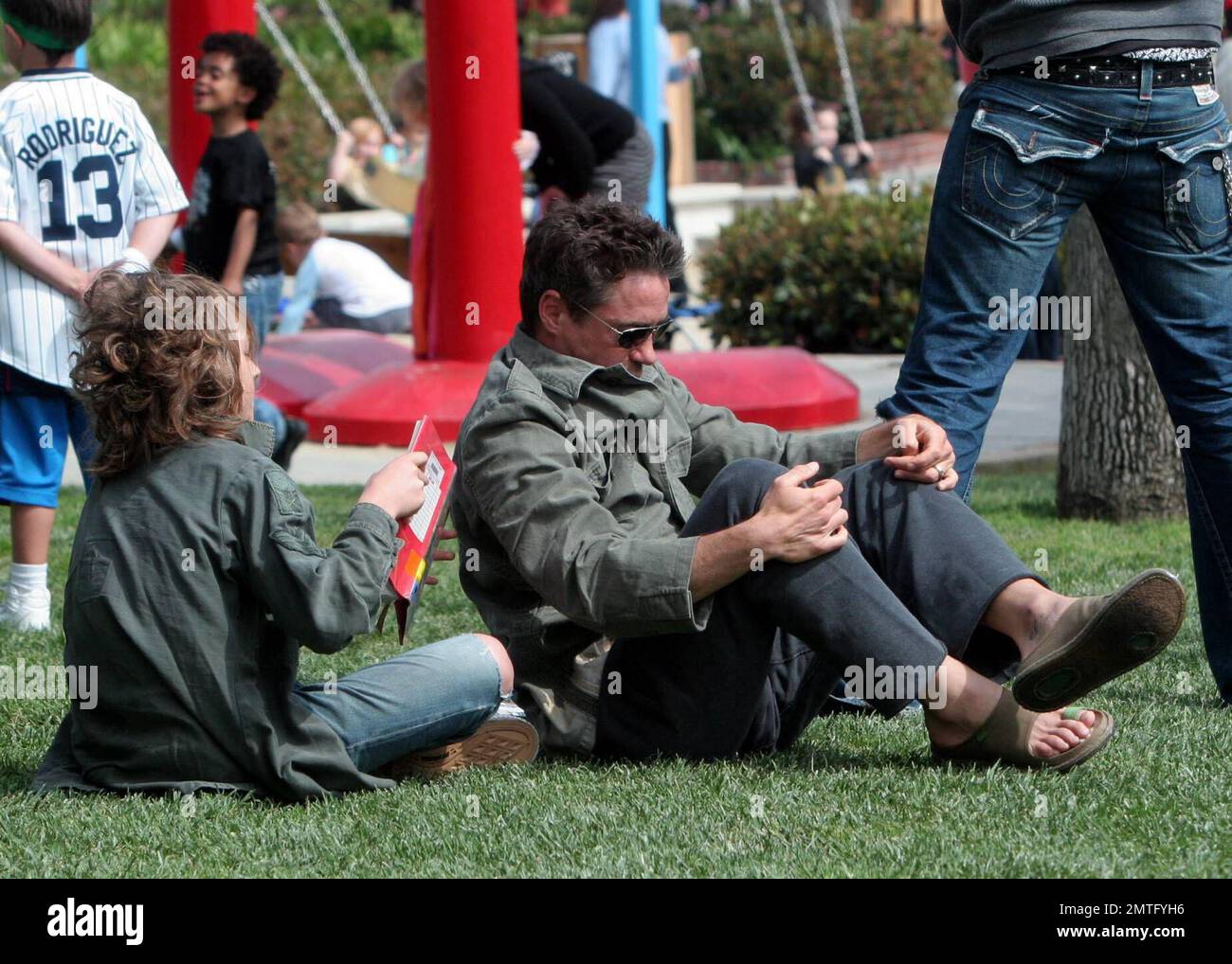 Robert Downey Jr. and his son Indio spend a sunny afternoon together in ...