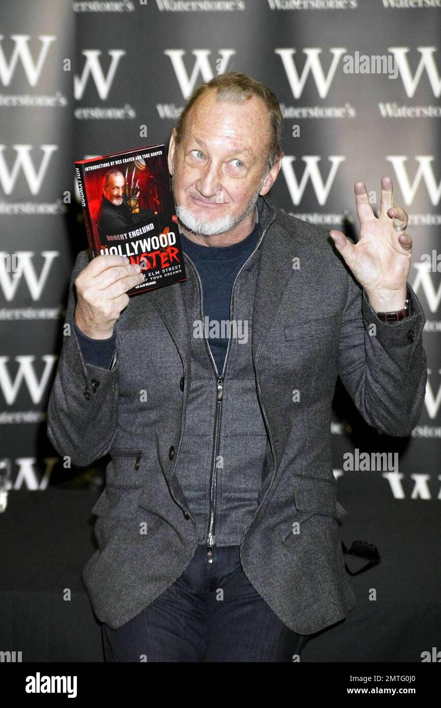 Actor Robert Englund (aka Freddy Krueger) signs copies of his new ...