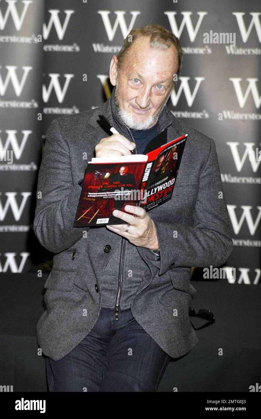 Actor Robert Englund (aka Freddy Krueger) signs copies of his new ...