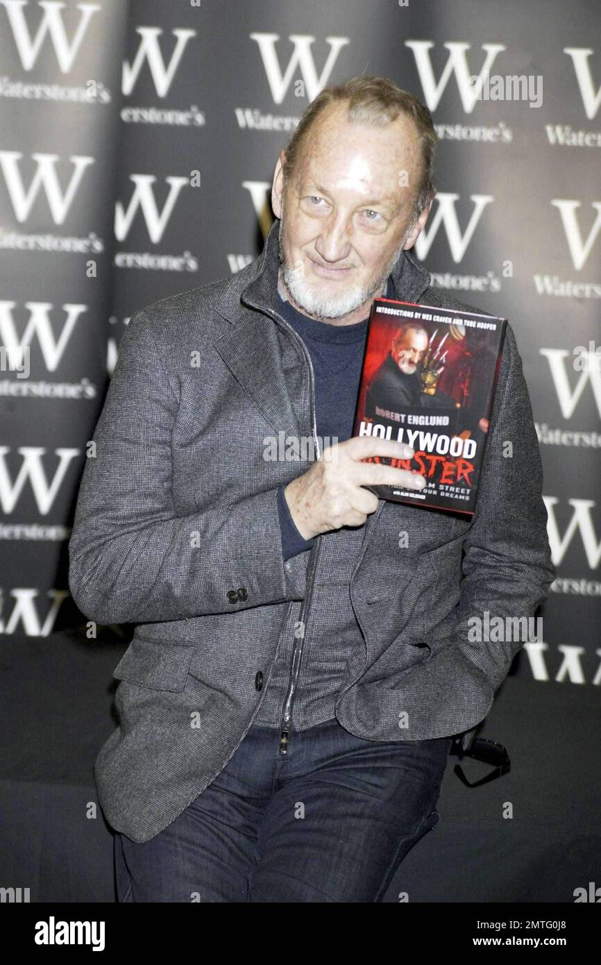 Actor Robert Englund (aka Freddy Krueger) signs copies of his new ...