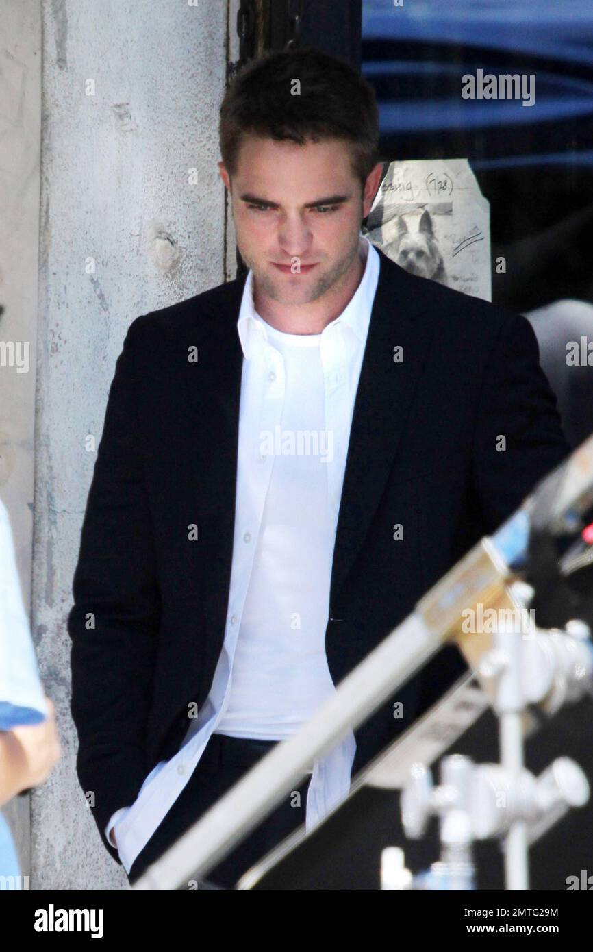British actor Robert Pattinson was spotted on set location in Los ...